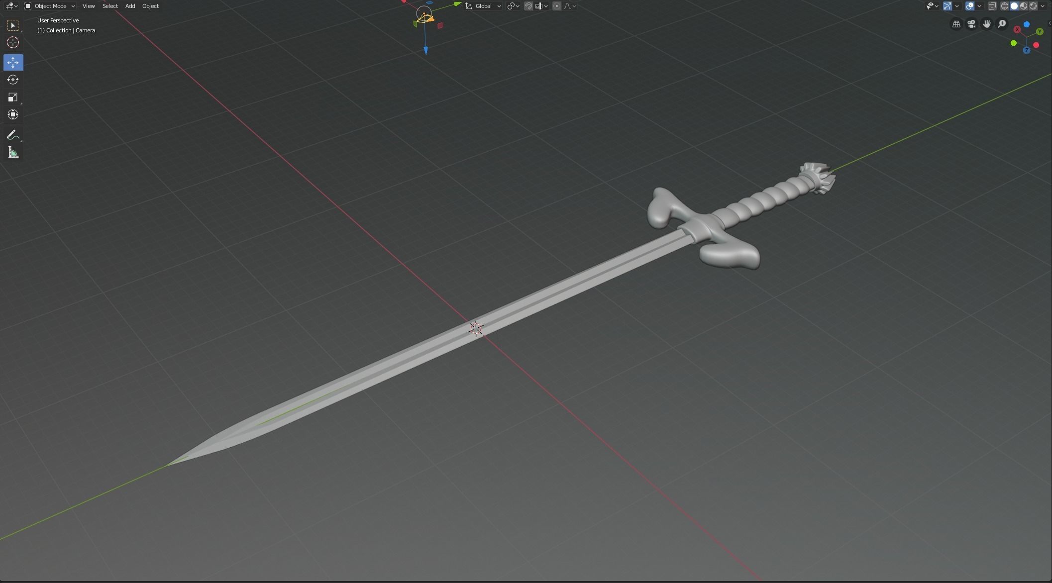 Shining sword 3D model | CGTrader