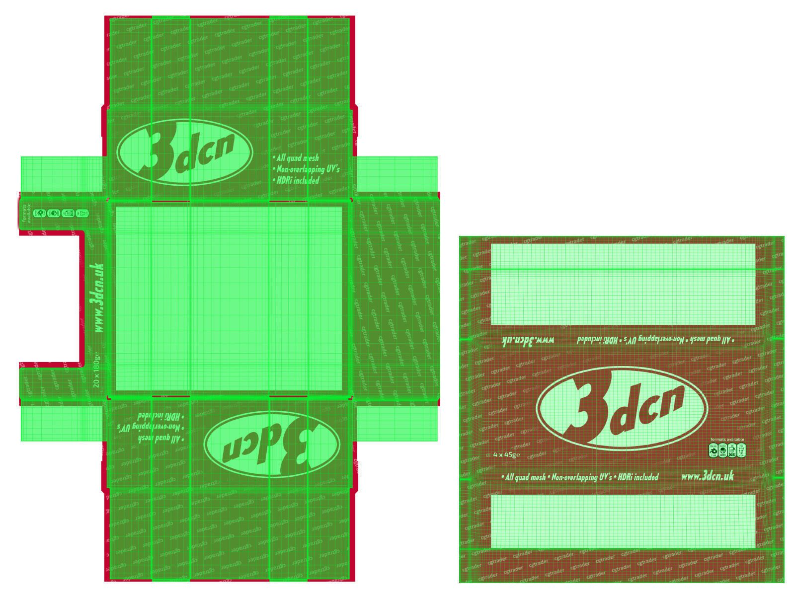 Candy bars with shelf ready display trays kit kat 3D model | CGTrader