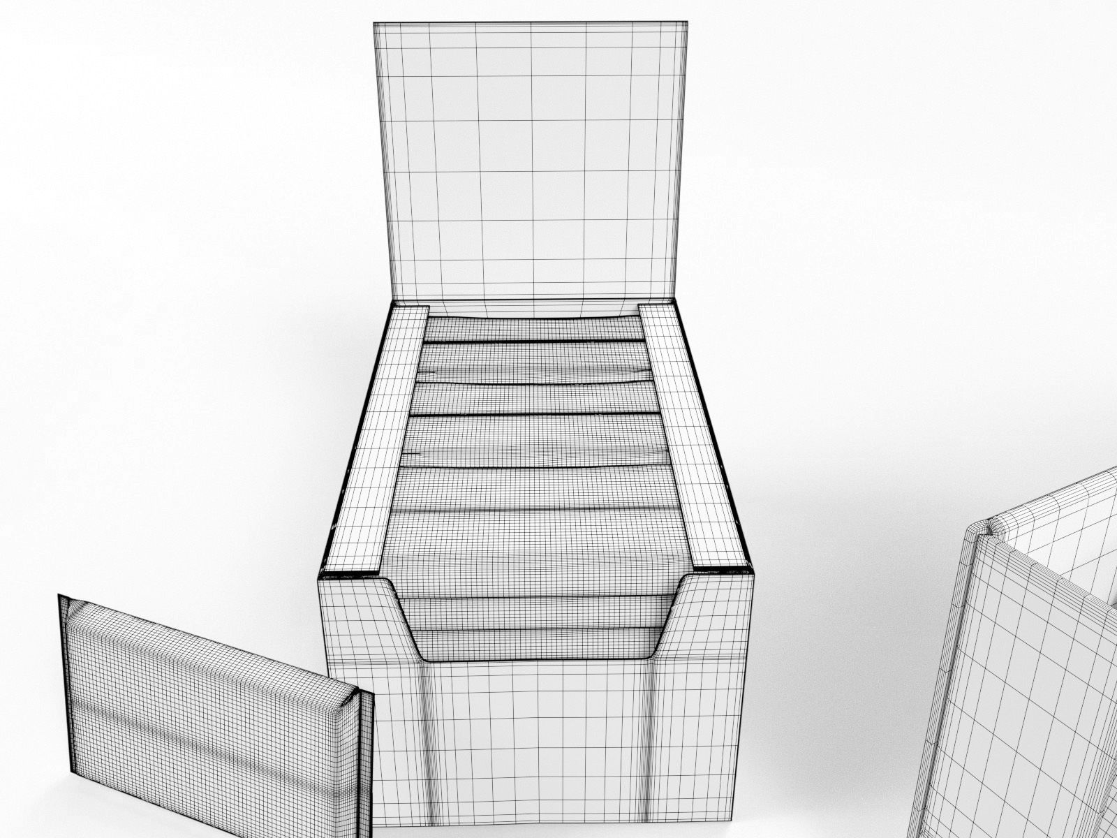 Candy bars with shelf ready display trays kit kat 3D model | CGTrader