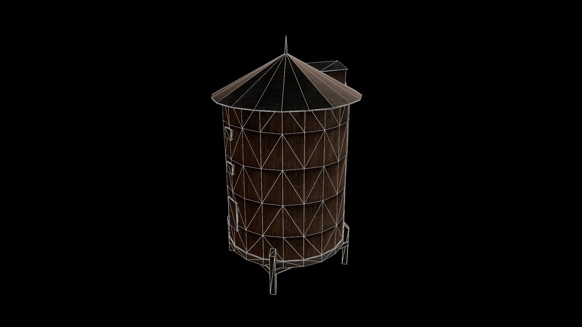 3D model Silo Tower VR / AR / low-poly | CGTrader