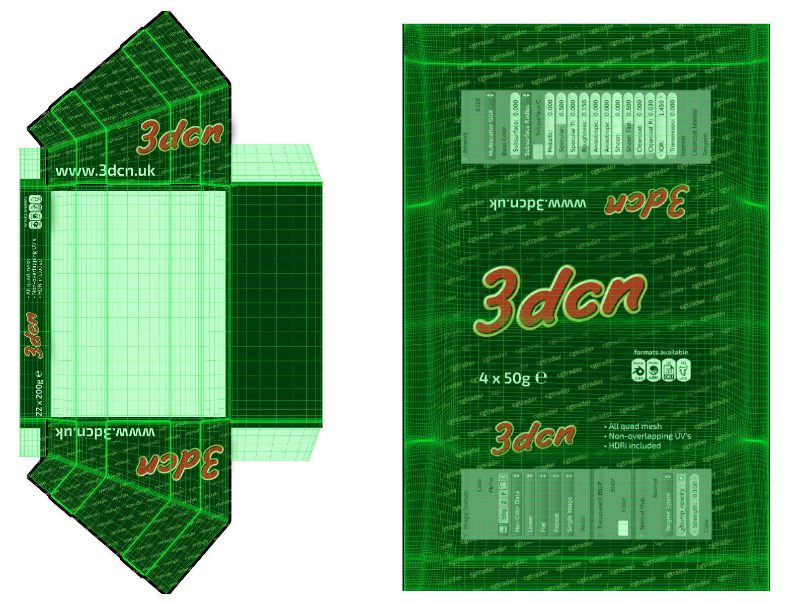 Candy bars with shelf ready display trays mars 3D model | CGTrader