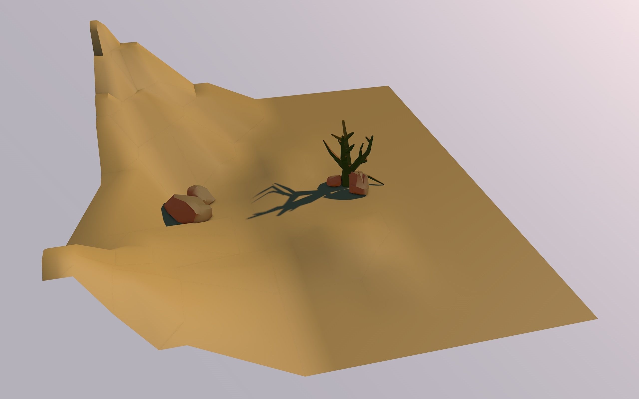 Desert exterior free VR / AR / low-poly 3D model | CGTrader
