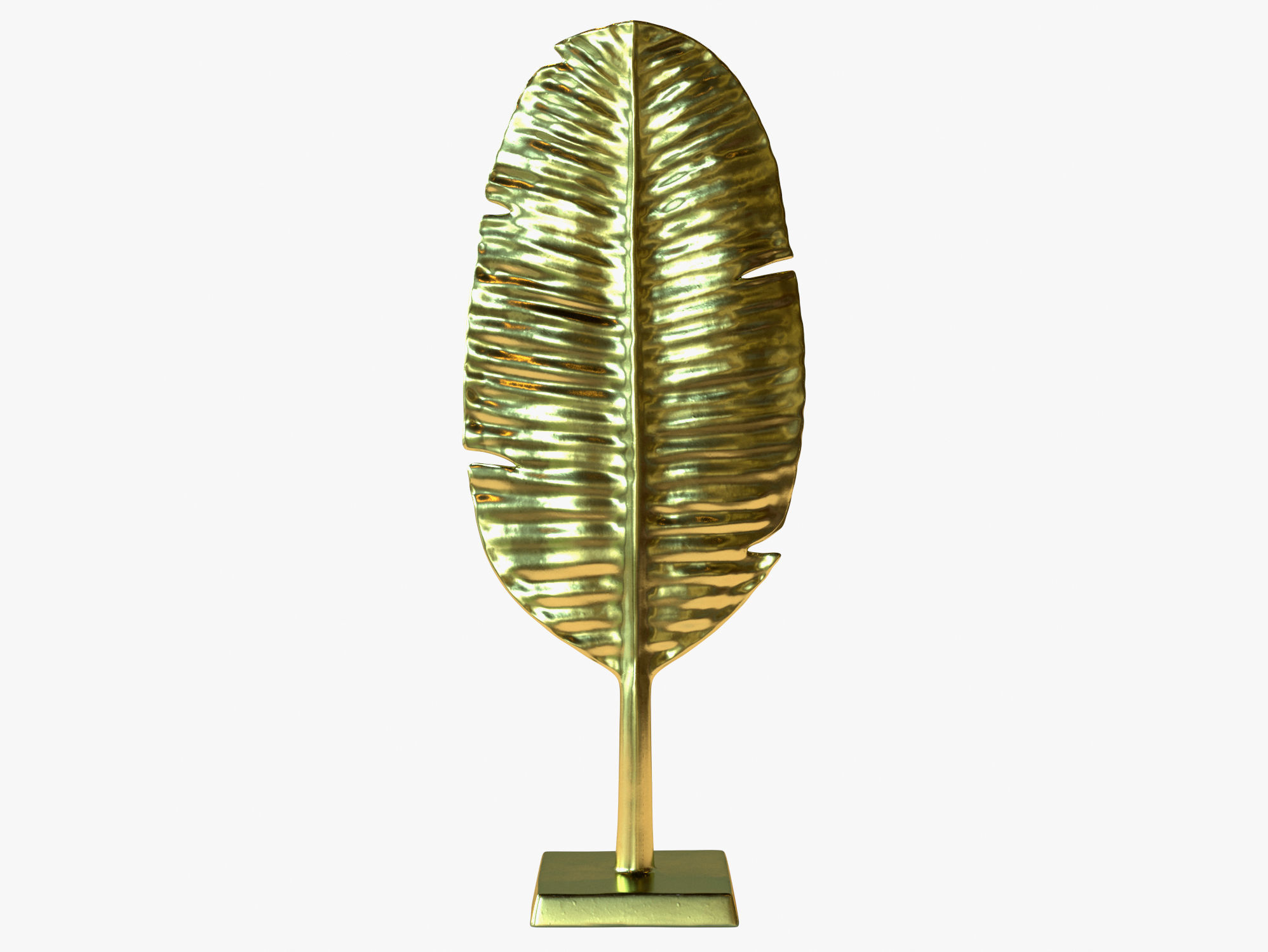 Gold Leaf Sculpture 3D model | CGTrader