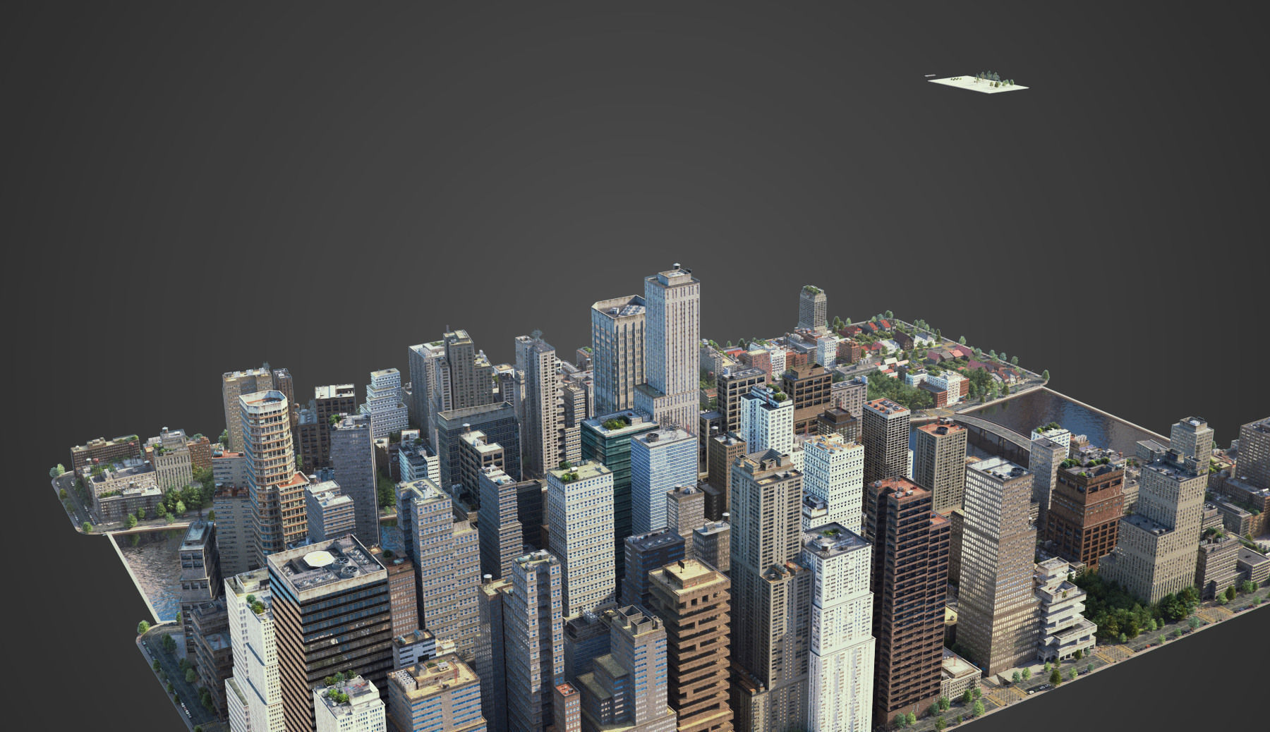 3D model River City C4 VR / AR / low-poly | CGTrader