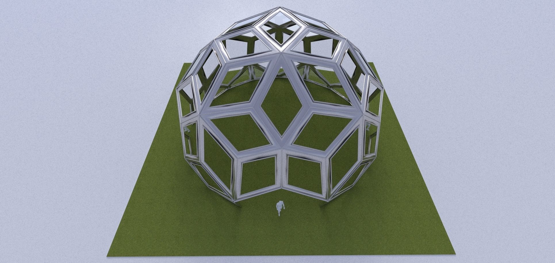 Diamond Pattern geodesic dome like structure 3D model | CGTrader
