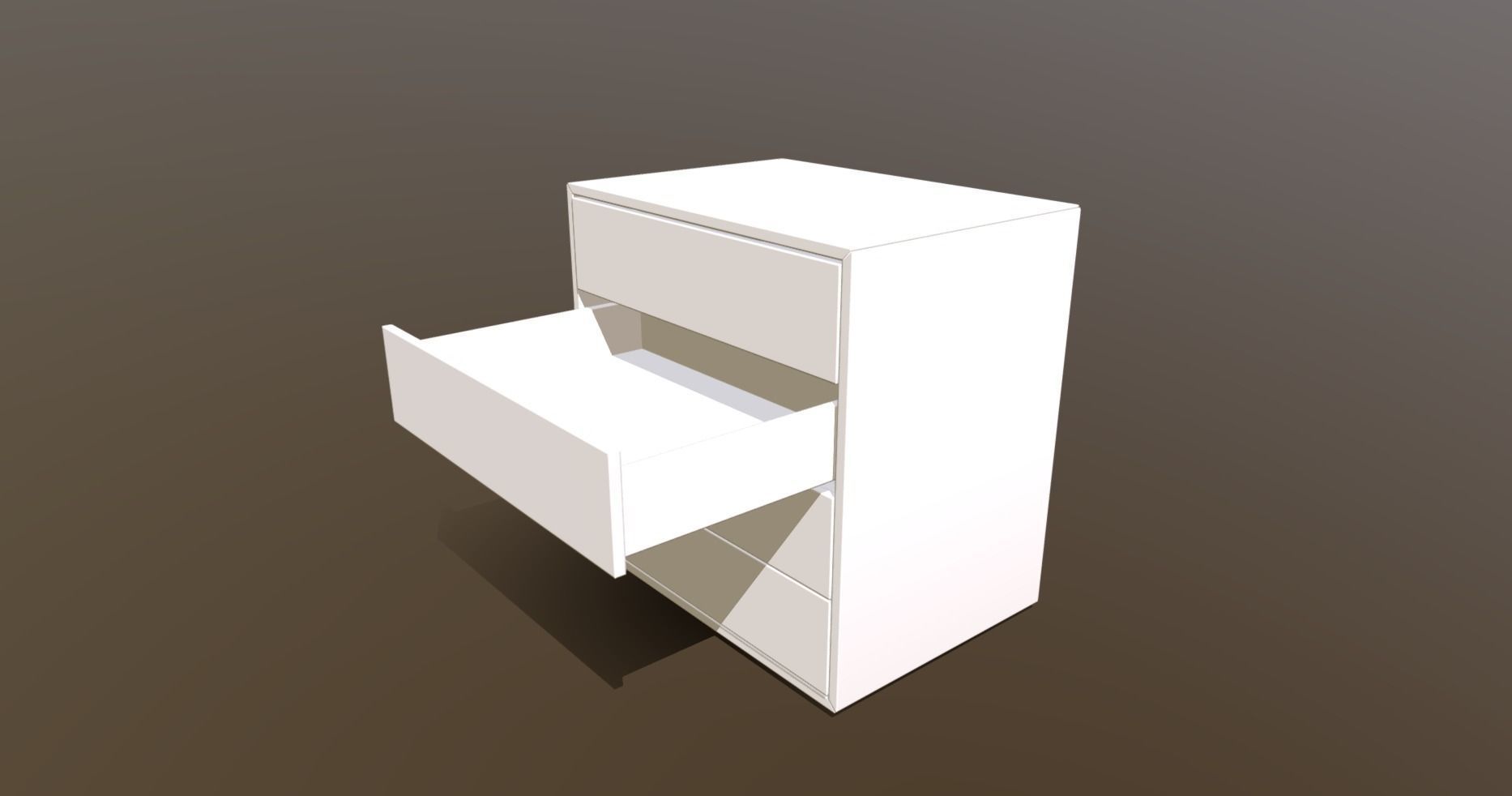 Animated Drawer Shelf 05 3D model animated rigged | CGTrader