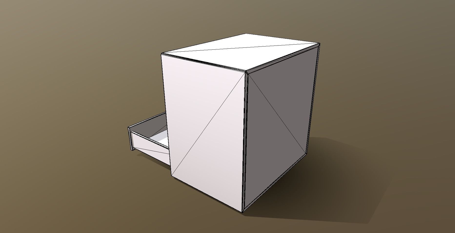 Animated Drawer Shelf 05 3D model animated rigged | CGTrader