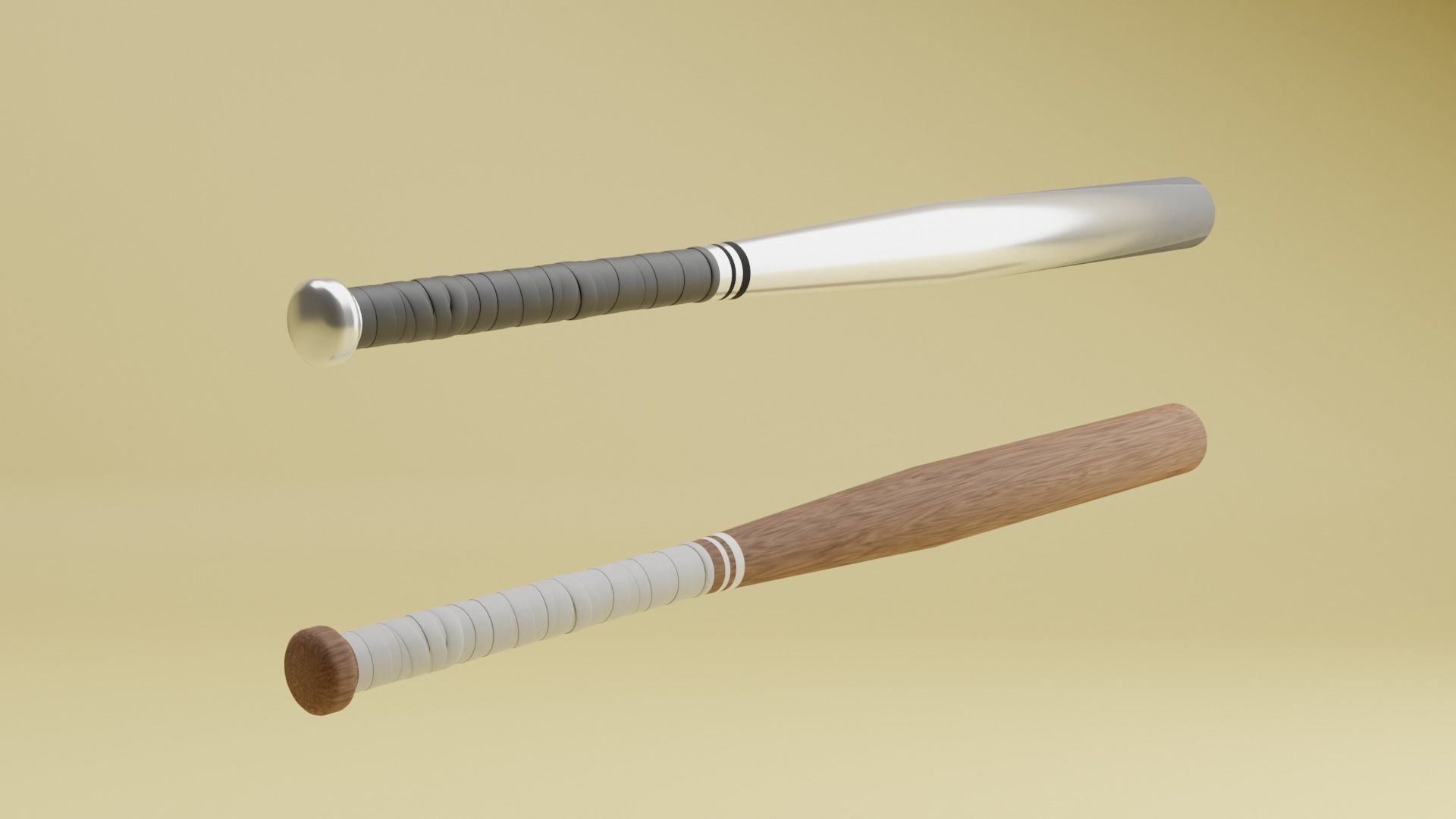 Baseball bats free 3D model | CGTrader