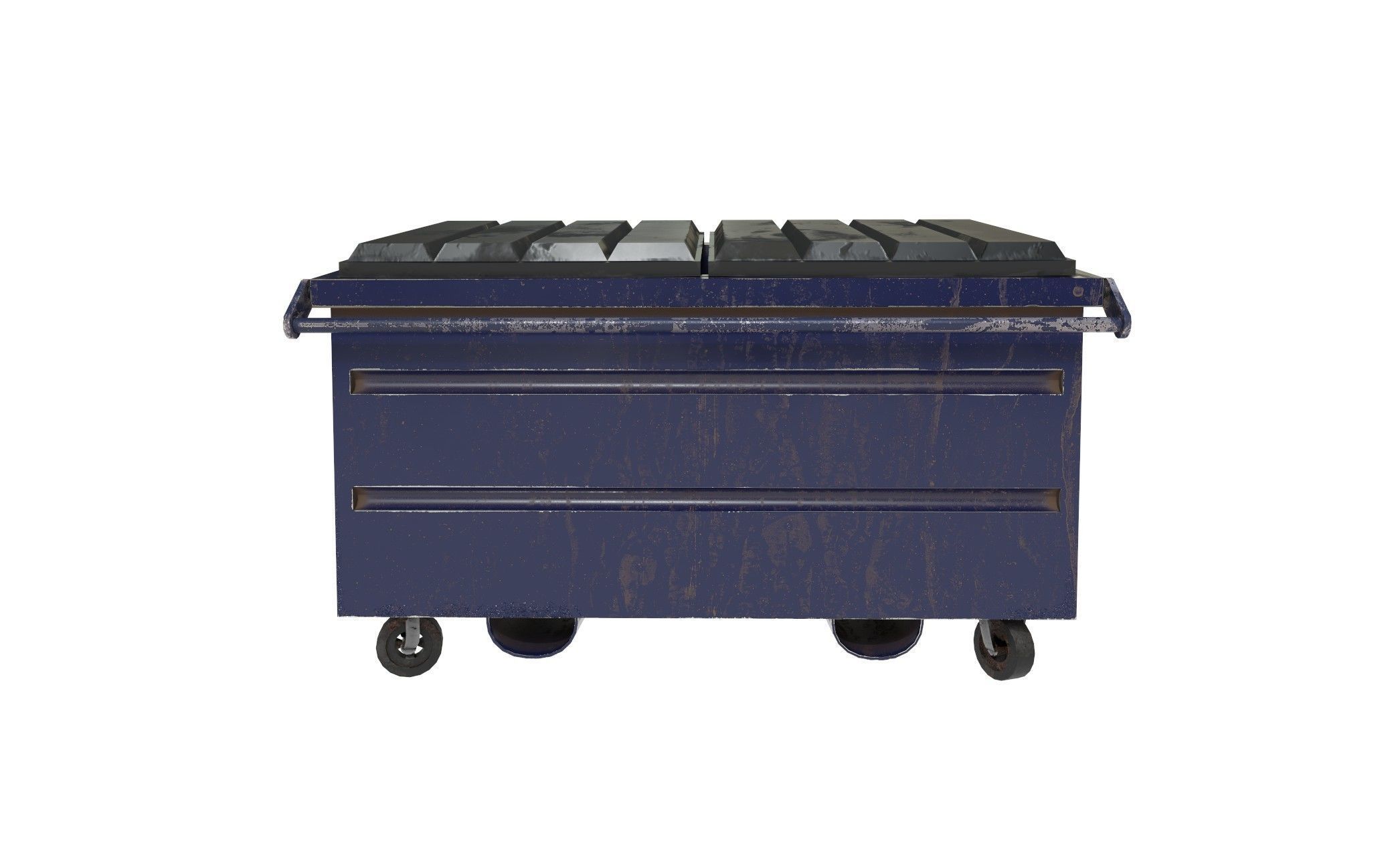 3D model Game-Ready Garbage Container with 4K-PBR Texture Set VR / AR ...