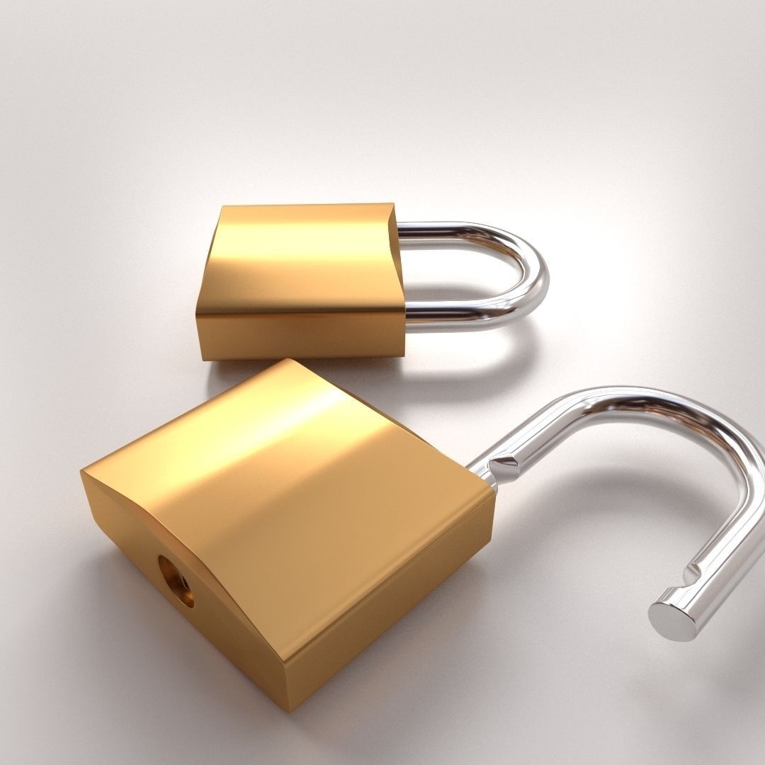 Padlock 3D Model .3ds .fbx .blend .dae - CGTrader.com