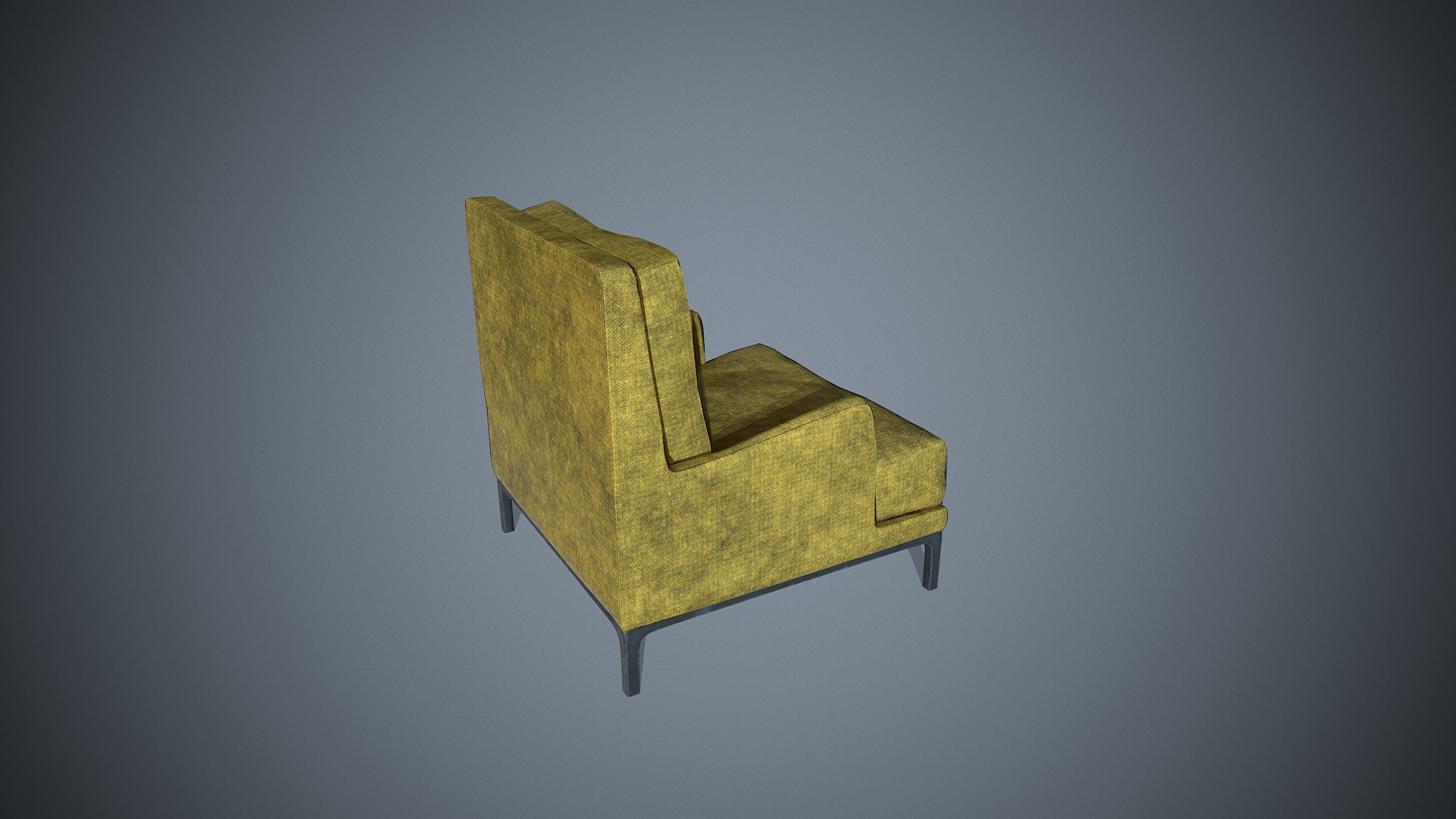 3D model Gameready Armchair - Low Poly chair VR / AR / low-poly | CGTrader