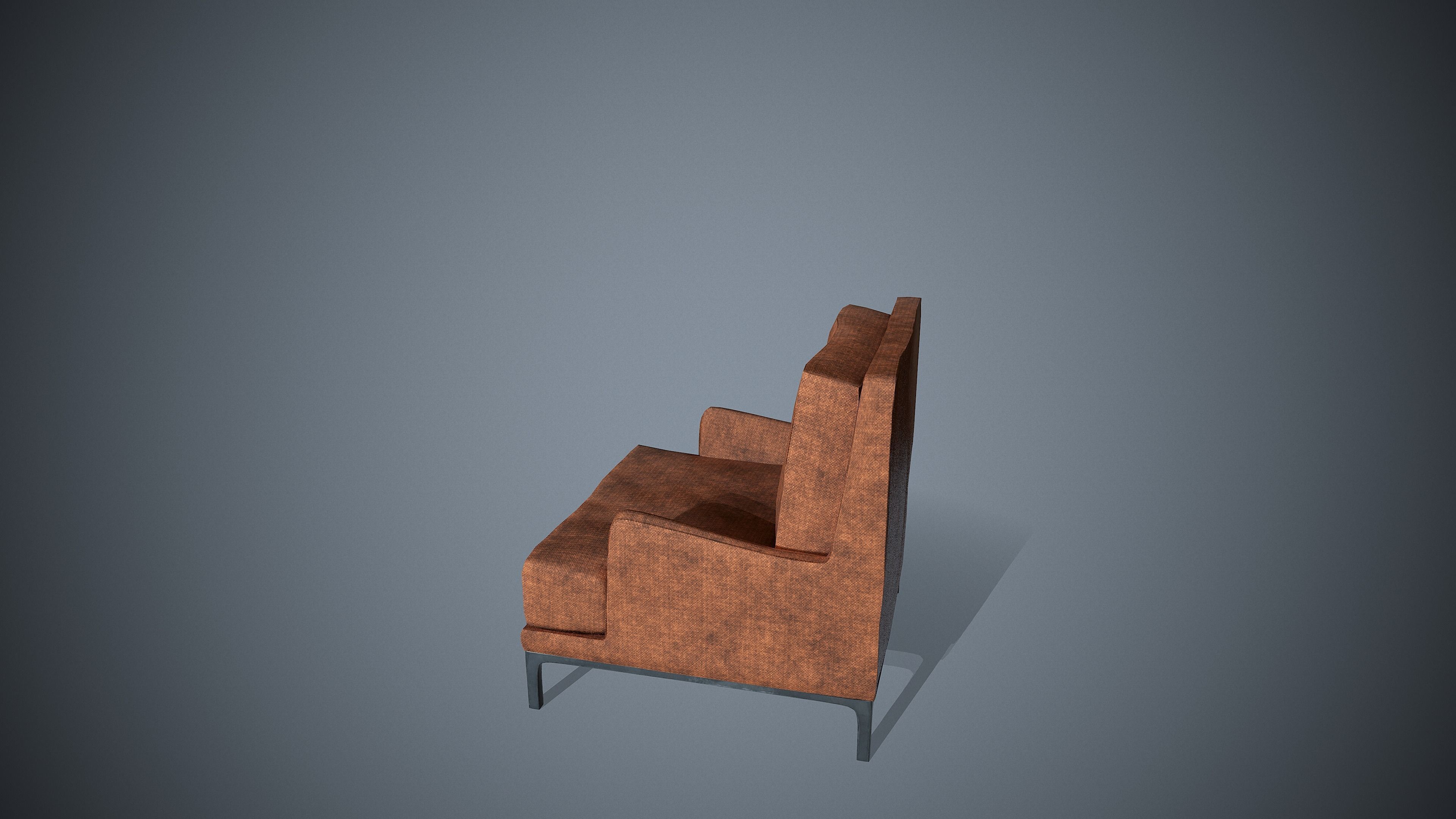 3D model Gameready Armchair - Low Poly chair VR / AR / low-poly | CGTrader