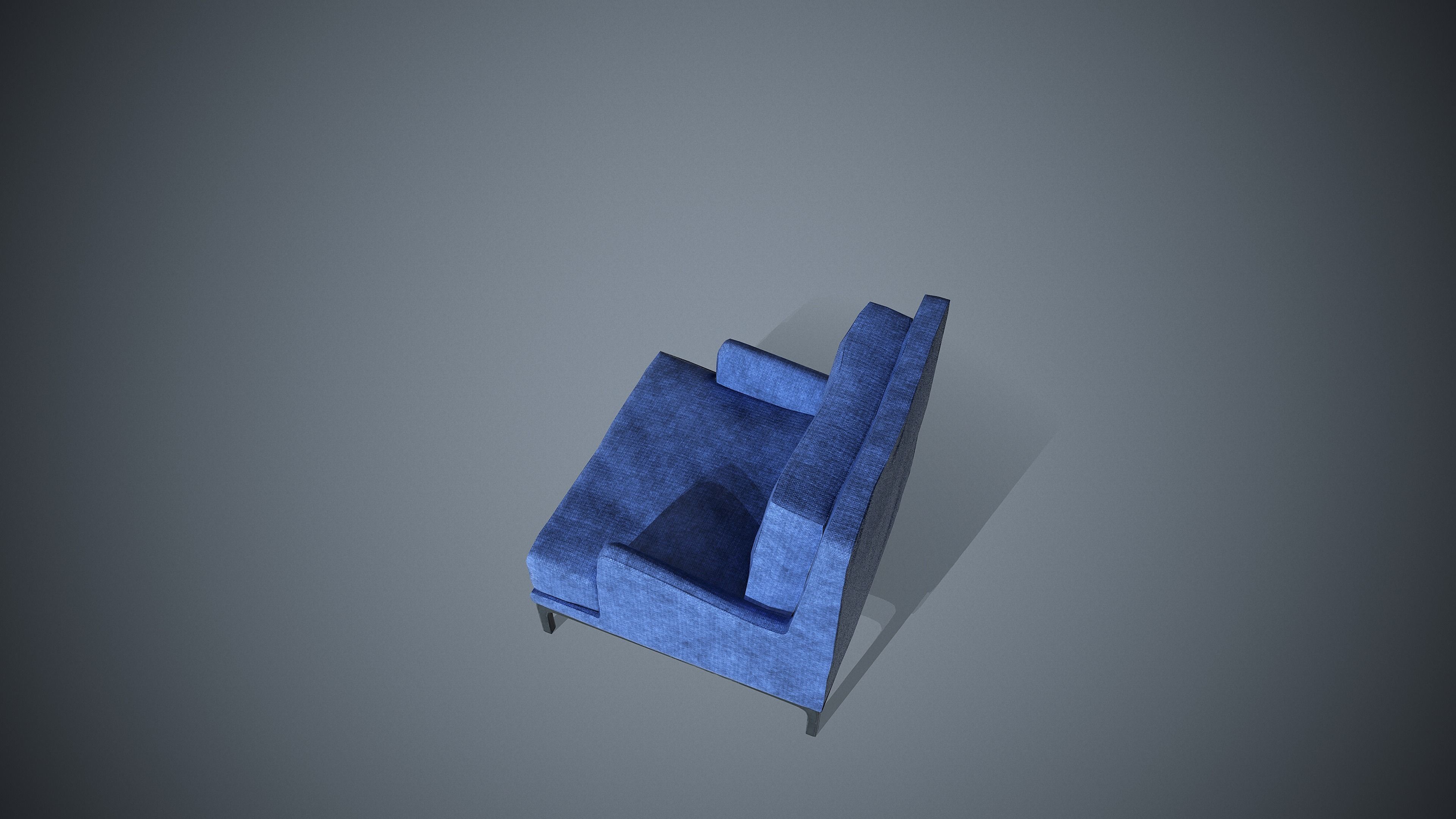 3D model Gameready Armchair - Low Poly chair VR / AR / low-poly | CGTrader