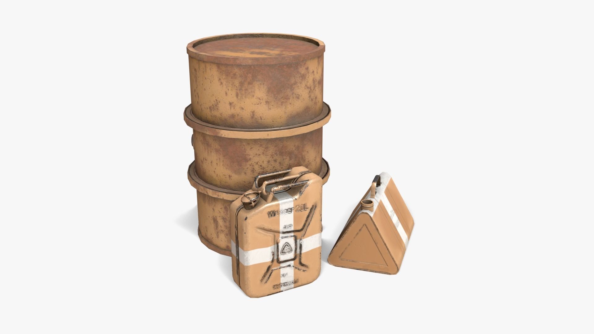 3D model WW2 Water Storage Assets 01 VR / AR / low-poly | CGTrader