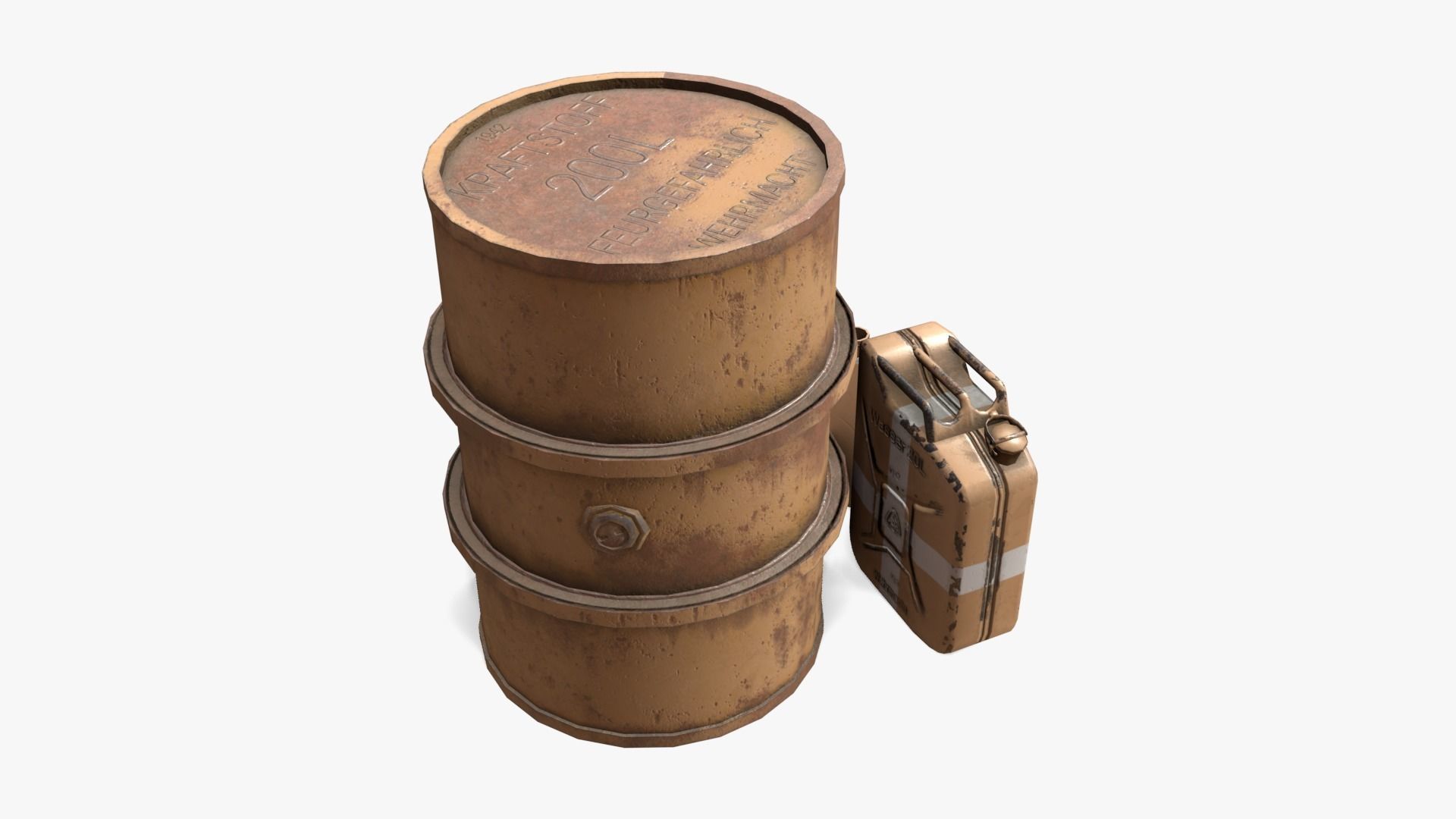 3D model WW2 Water Storage Assets 01 VR / AR / low-poly | CGTrader