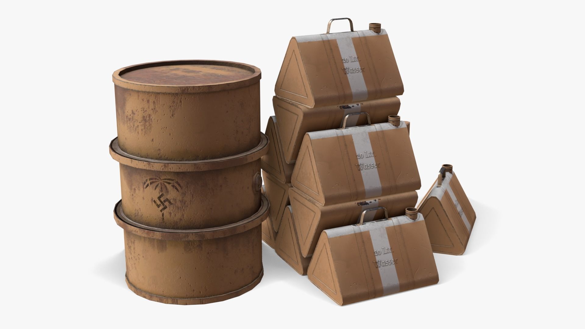 3D model WW2 Water Storage Assets 01 VR / AR / low-poly | CGTrader
