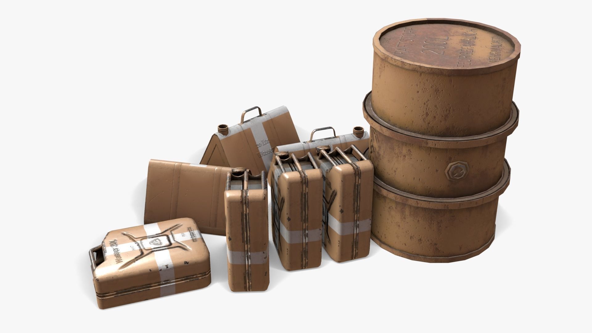 3D model WW2 Water Storage Assets 01 VR / AR / low-poly | CGTrader