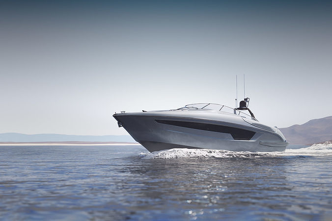 Modern recreational motor boat 3D model | CGTrader