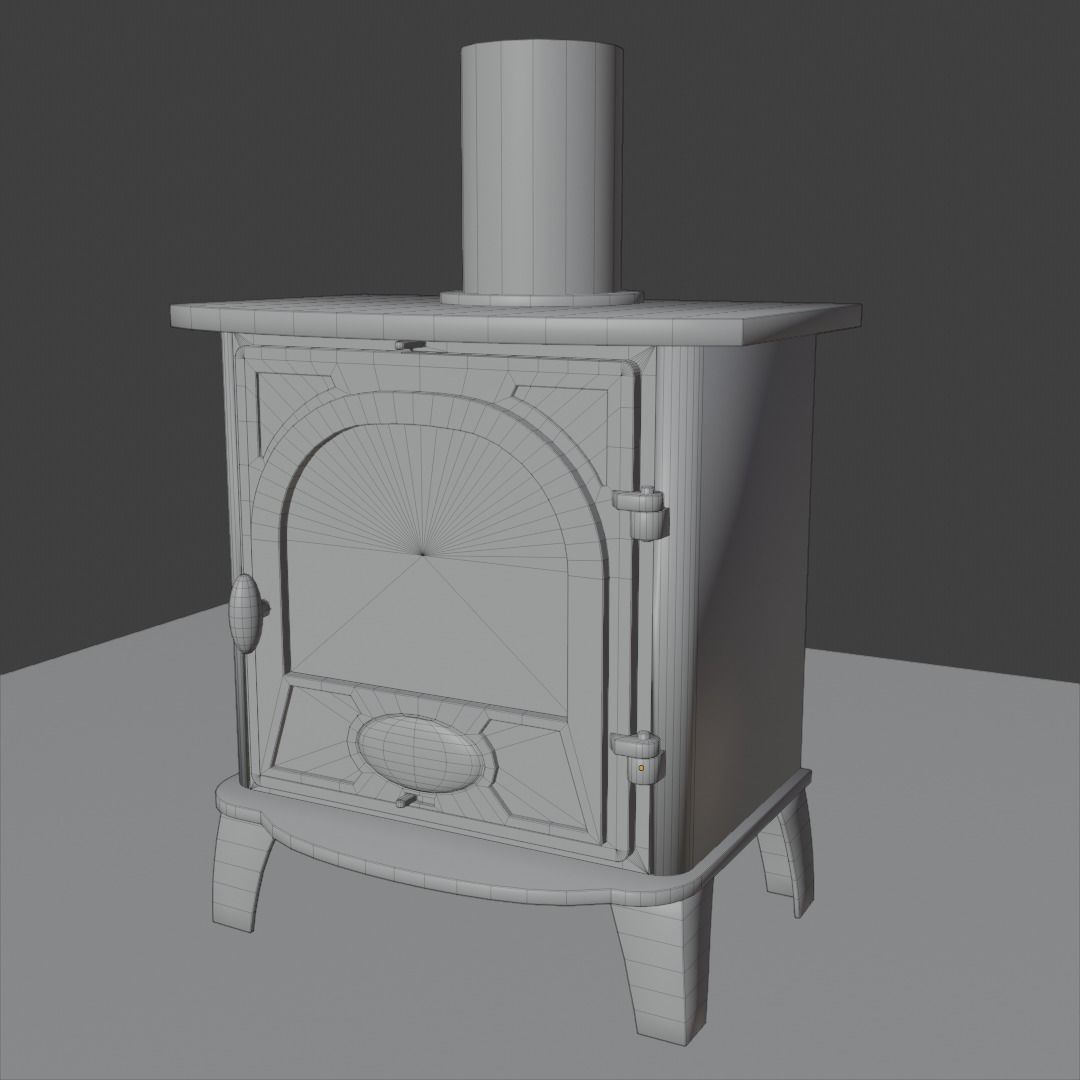 Wood Burning Stove 3D model | CGTrader