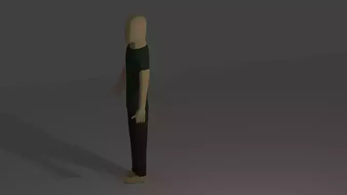 3D Model Low Poly Character man in shirt free VR / AR / low-poly 3D model rigged | CGTrader