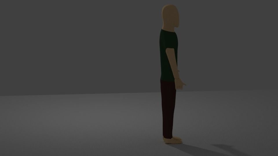 3D Model Low Poly Character man in shirt free VR / AR / low-poly 3D model rigged | CGTrader