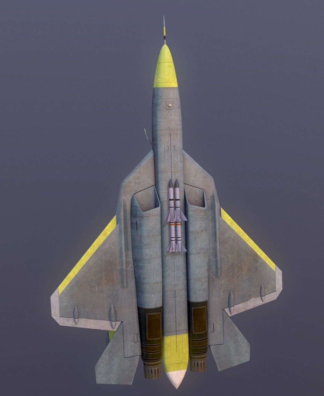 Sukhoi Su-57 Sukhoi PAK FA Multi-role heavy Fighter I-21 3D model ...