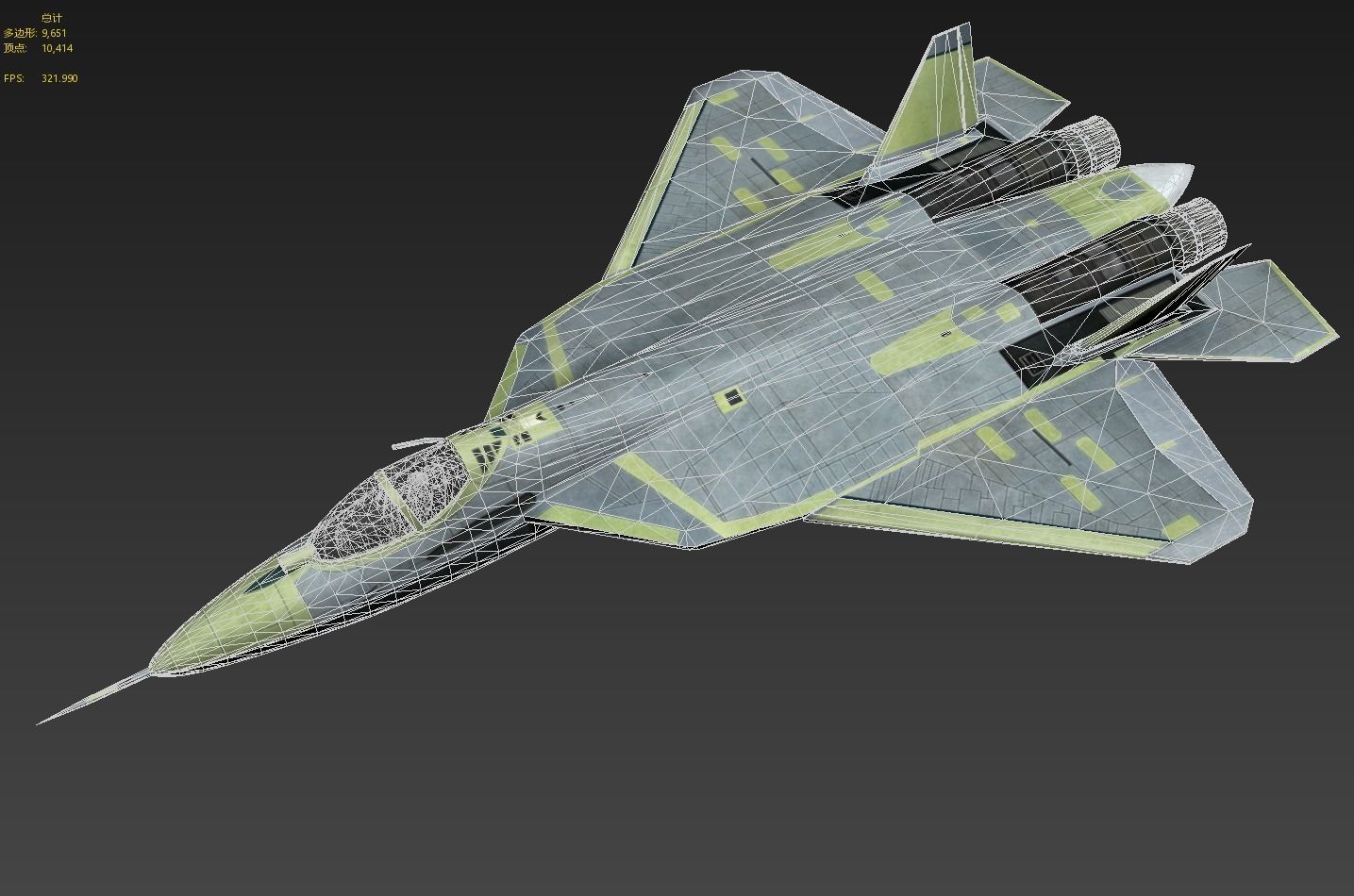 Sukhoi Su-57 Sukhoi PAK FA Multi-role heavy Fighter I-21 3D model ...