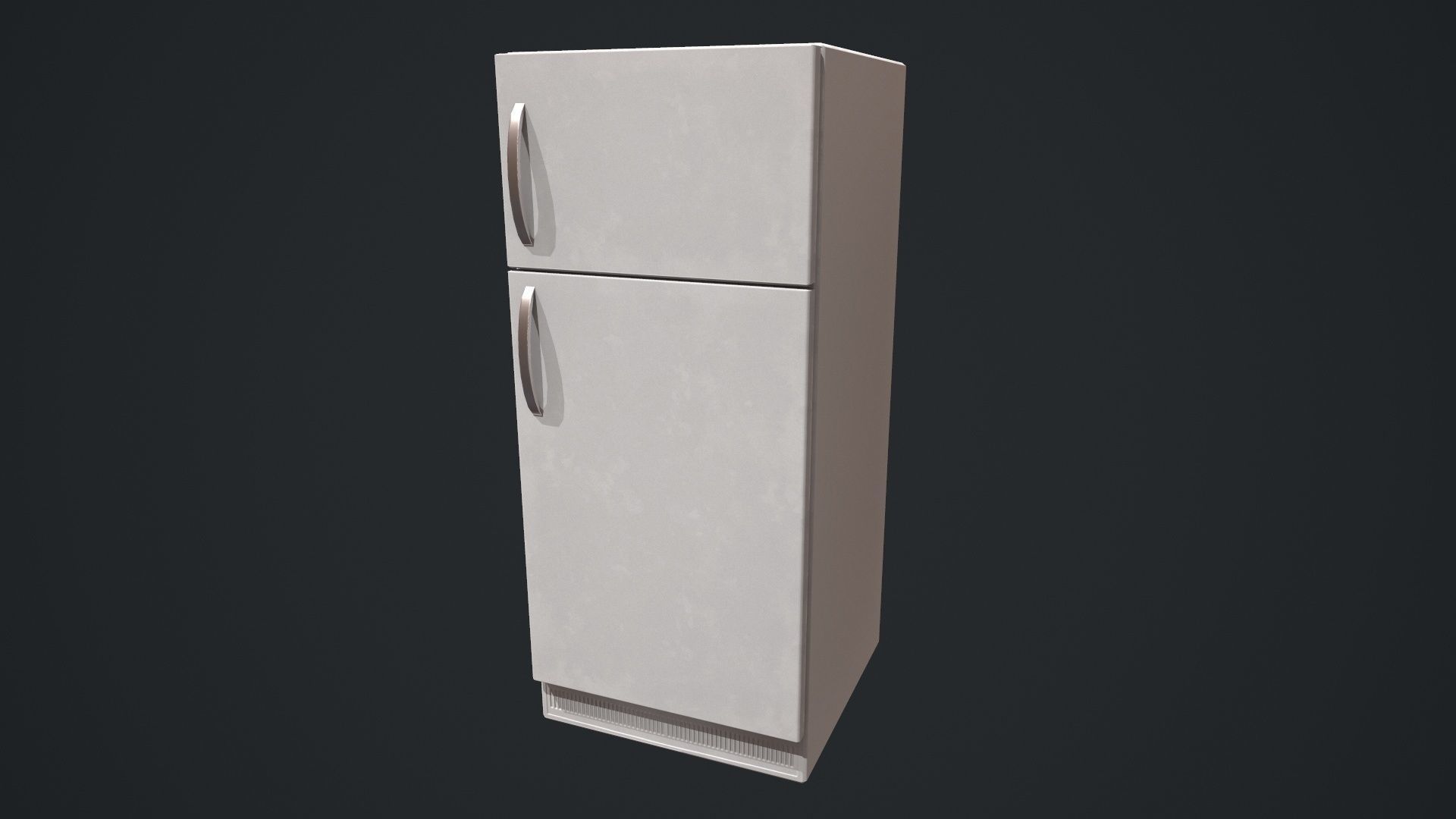 3D model Fridge - White Fridge - Simple Fridge VR / AR / low-poly ...