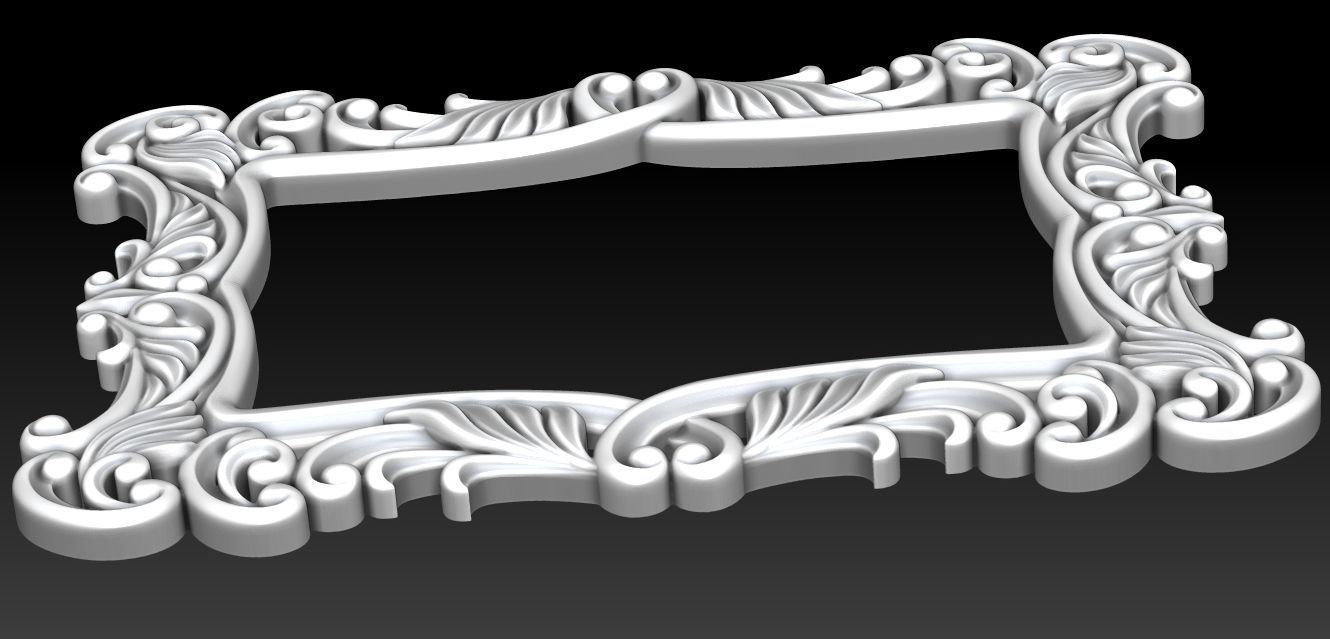 Decorative frame 8 3D model 3D printable | CGTrader