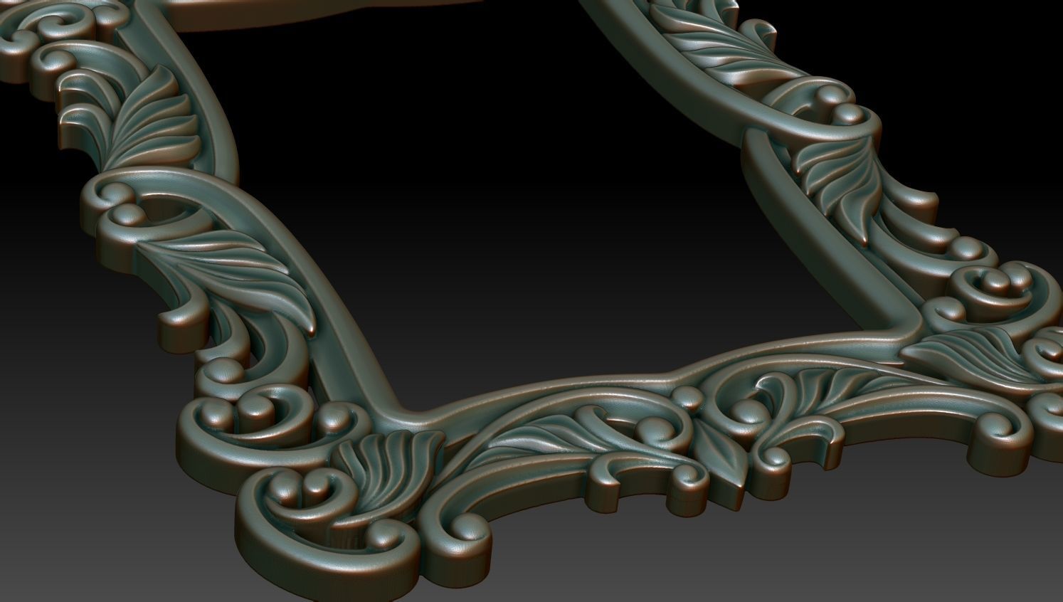 Decorative frame 8 3D model 3D printable | CGTrader