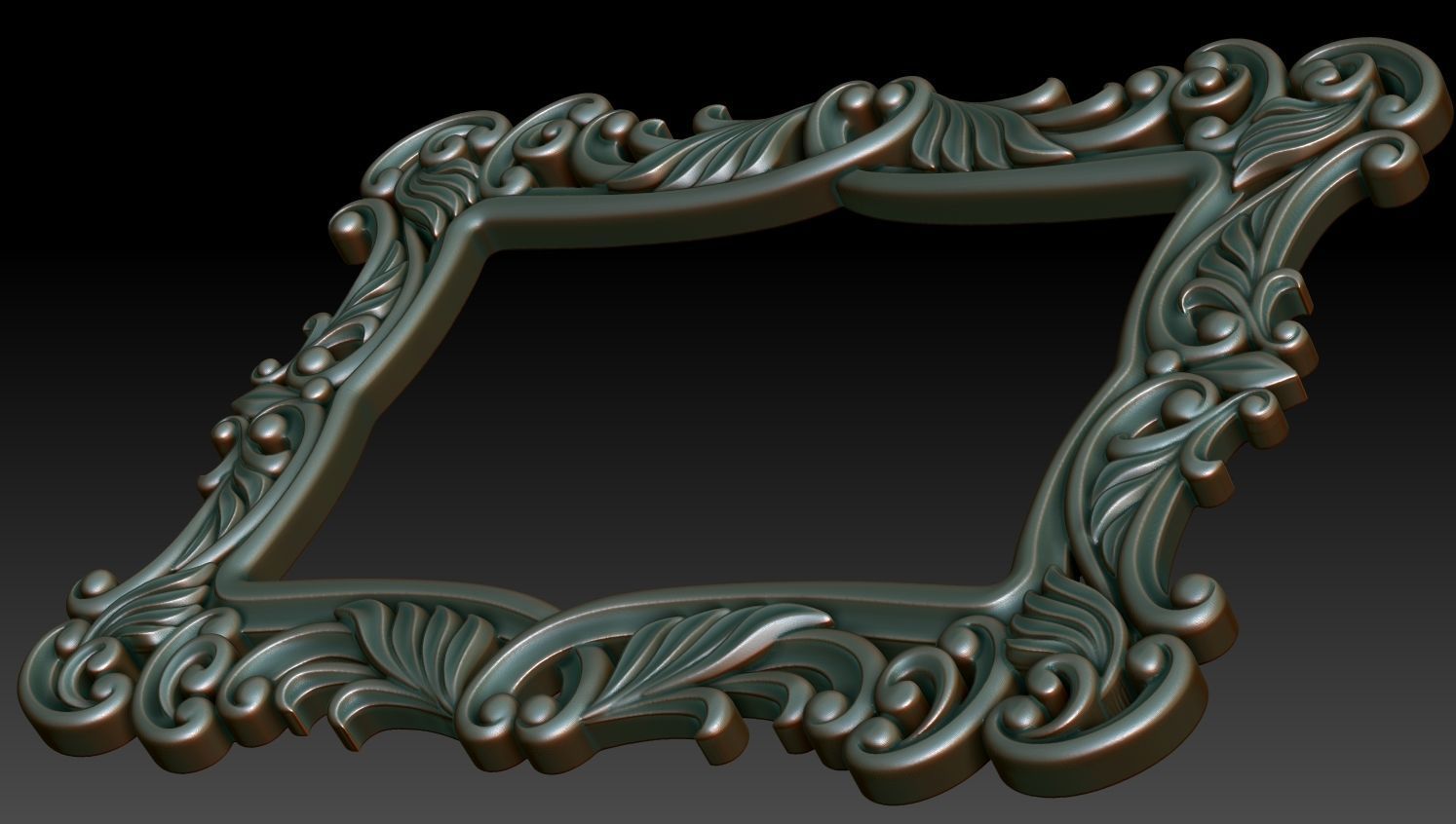Decorative frame 8 3D model 3D printable | CGTrader