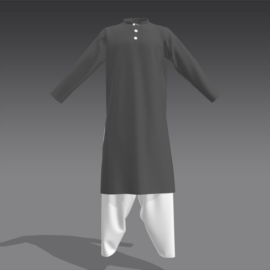 Kurta Shalwar - BaseMesh free 3D model | CGTrader