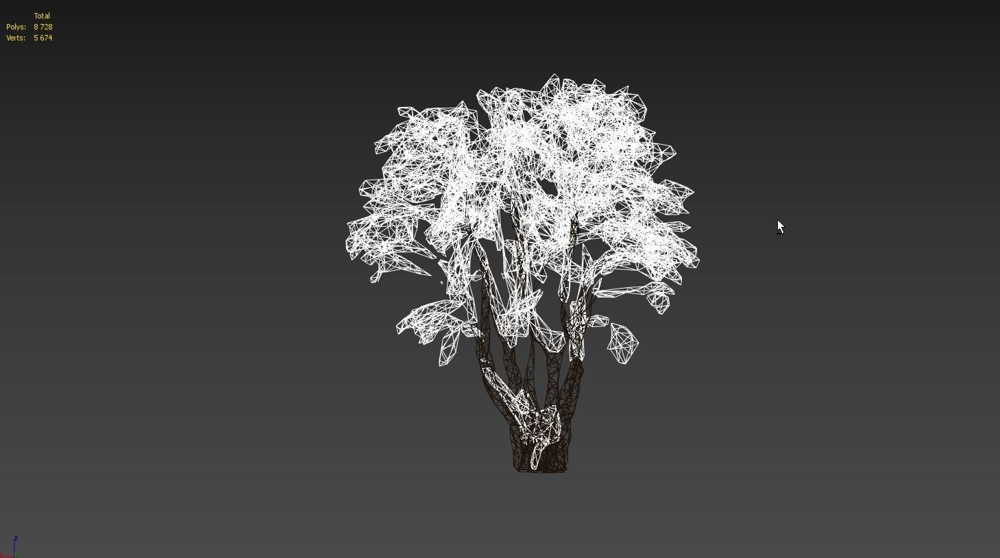 3D model Low Poly Tree Bush Winter Stylish VR / AR / low-poly | CGTrader