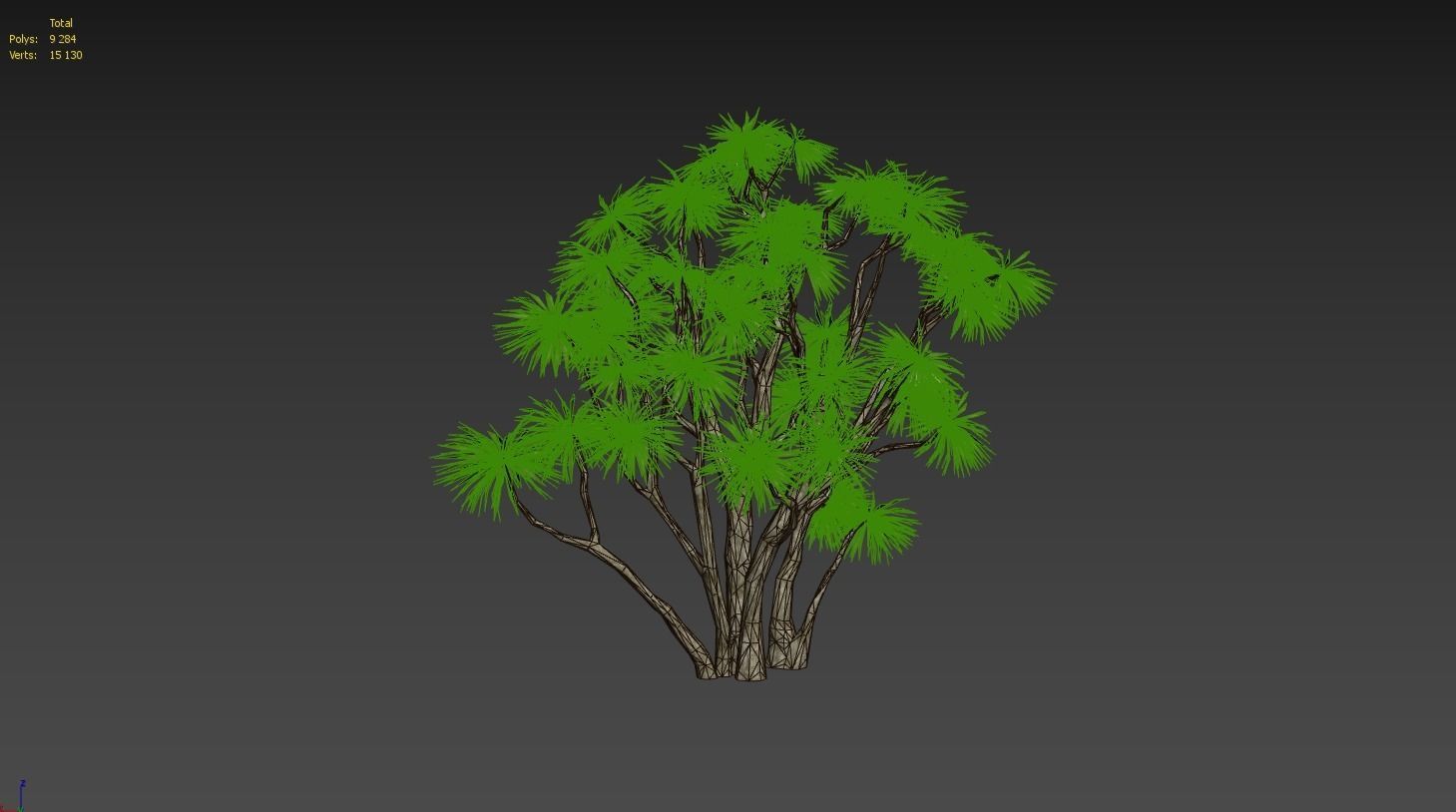 3D model Low Poly Bush Tree Stylish VR / AR / low-poly | CGTrader