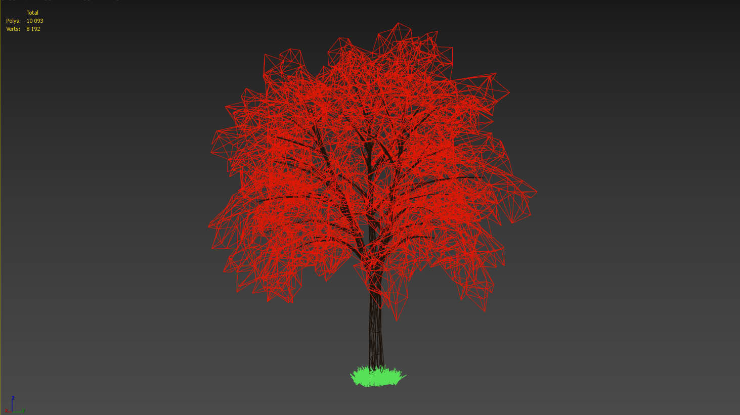 3D model Low Poly Tree Autumn Stylish VR / AR / low-poly | CGTrader