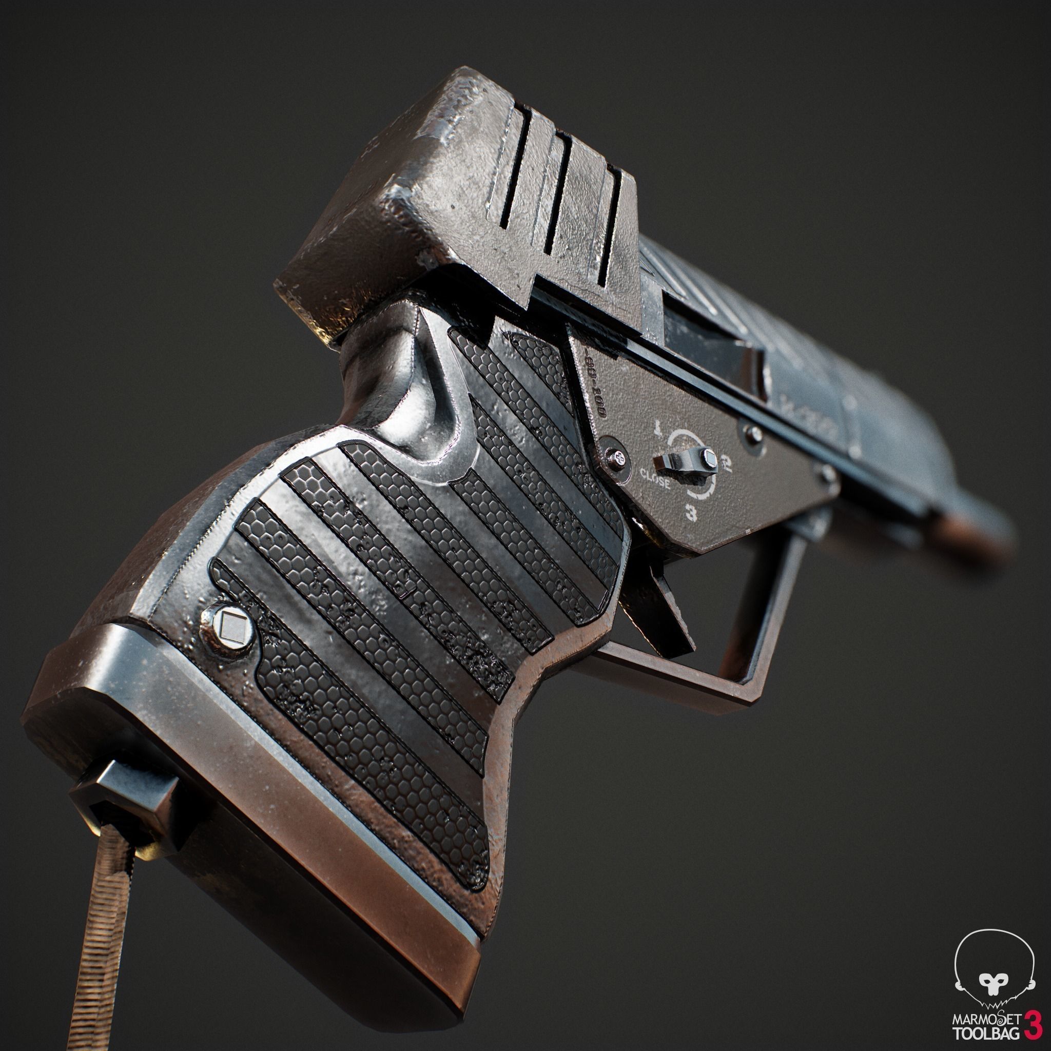 Hand Gun R303 free VR / AR / low-poly 3D model | CGTrader