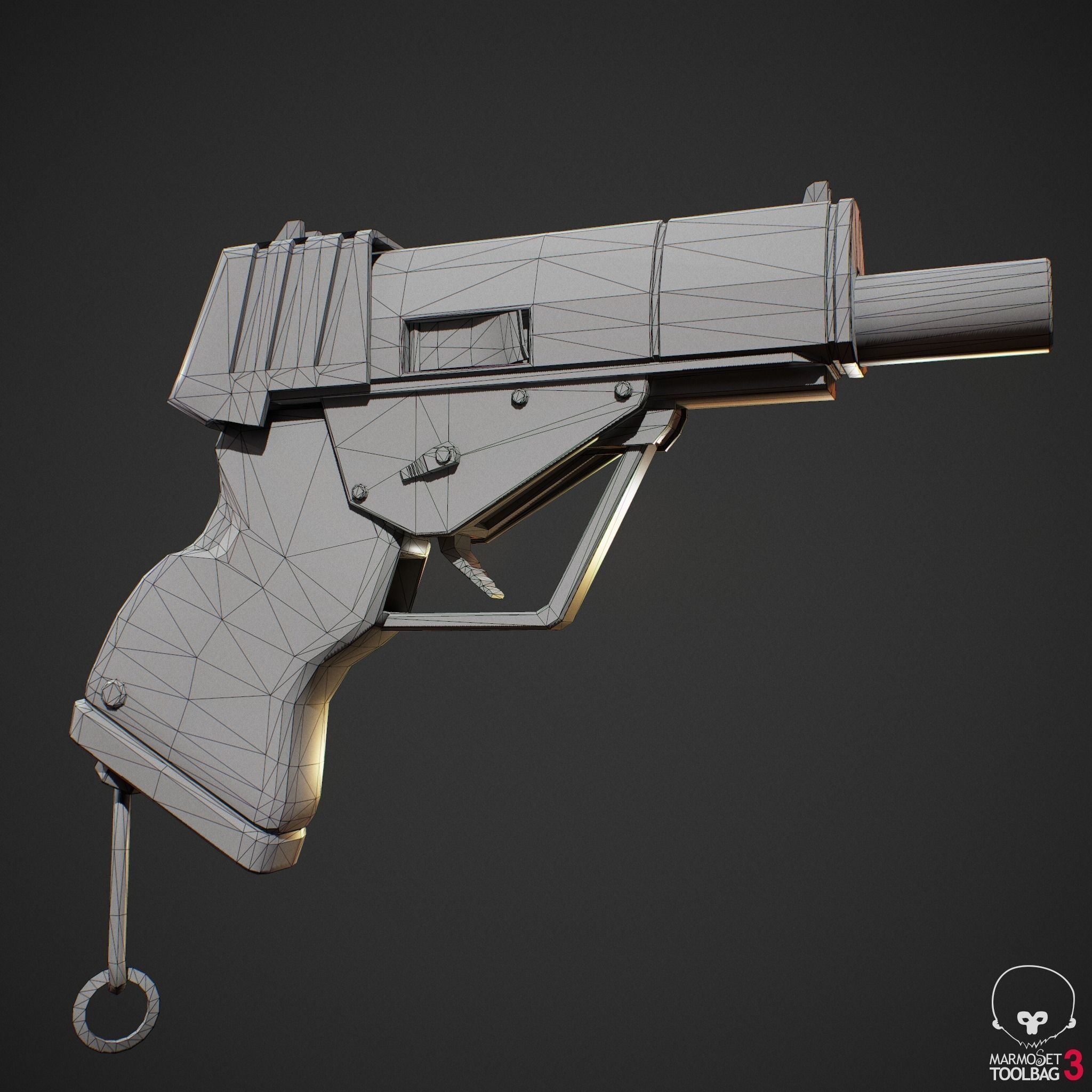 Hand Gun R303 free VR / AR / low-poly 3D model | CGTrader