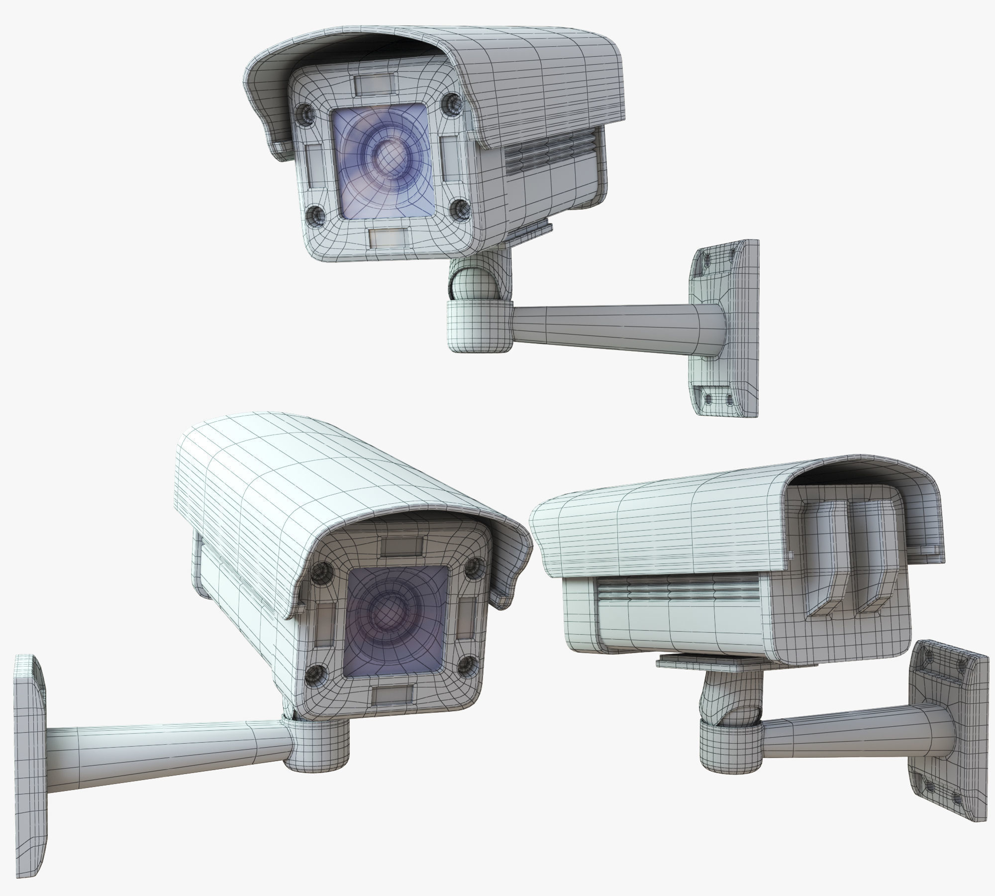 CCTV Security Camera Pack 3D model | CGTrader
