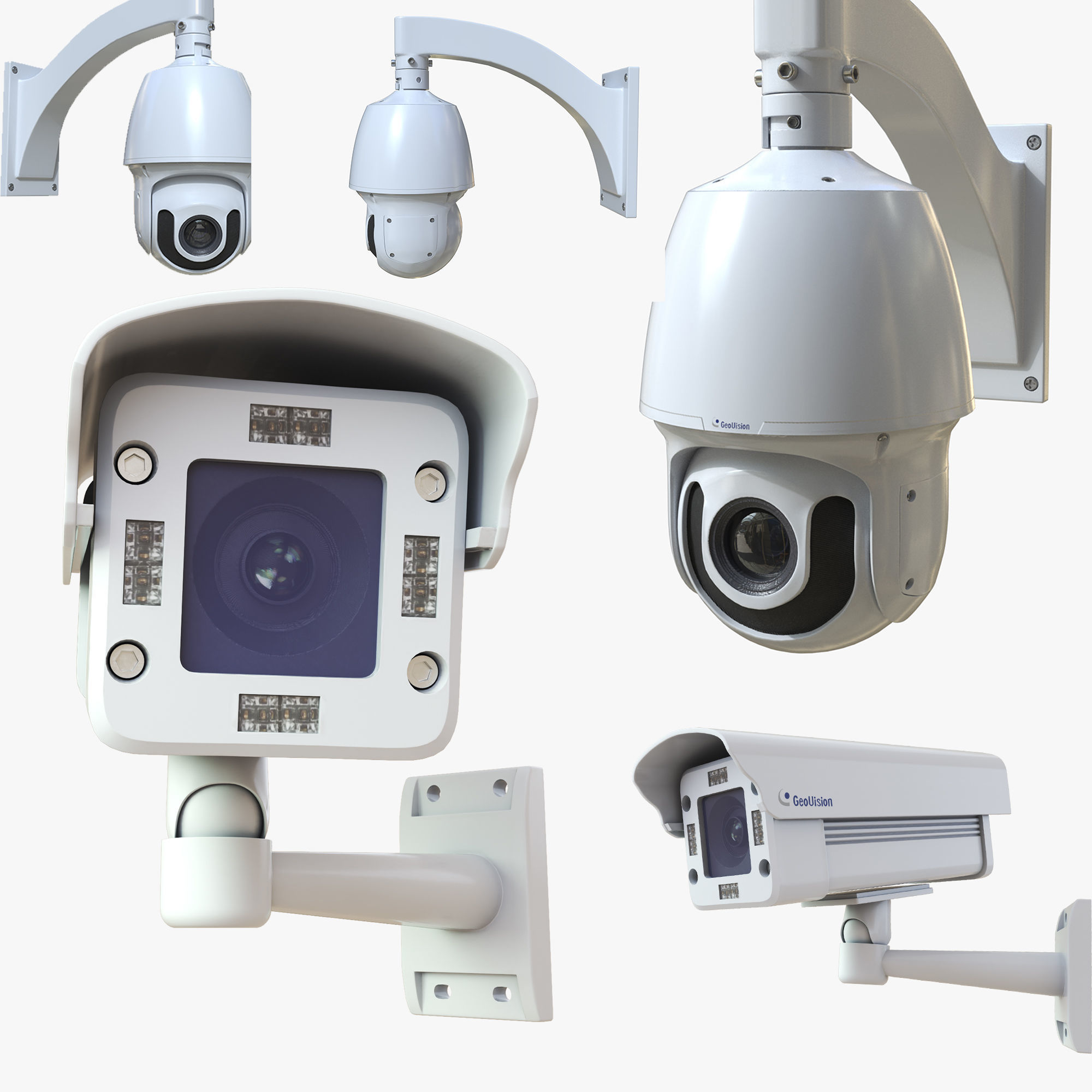 CCTV Security Camera Pack 3D model | CGTrader