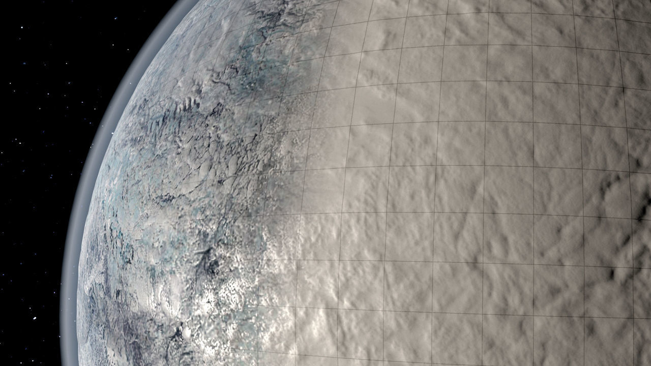 3D model DWARF PLANET---ERIS 4K VR / AR / low-poly rigged animated ...