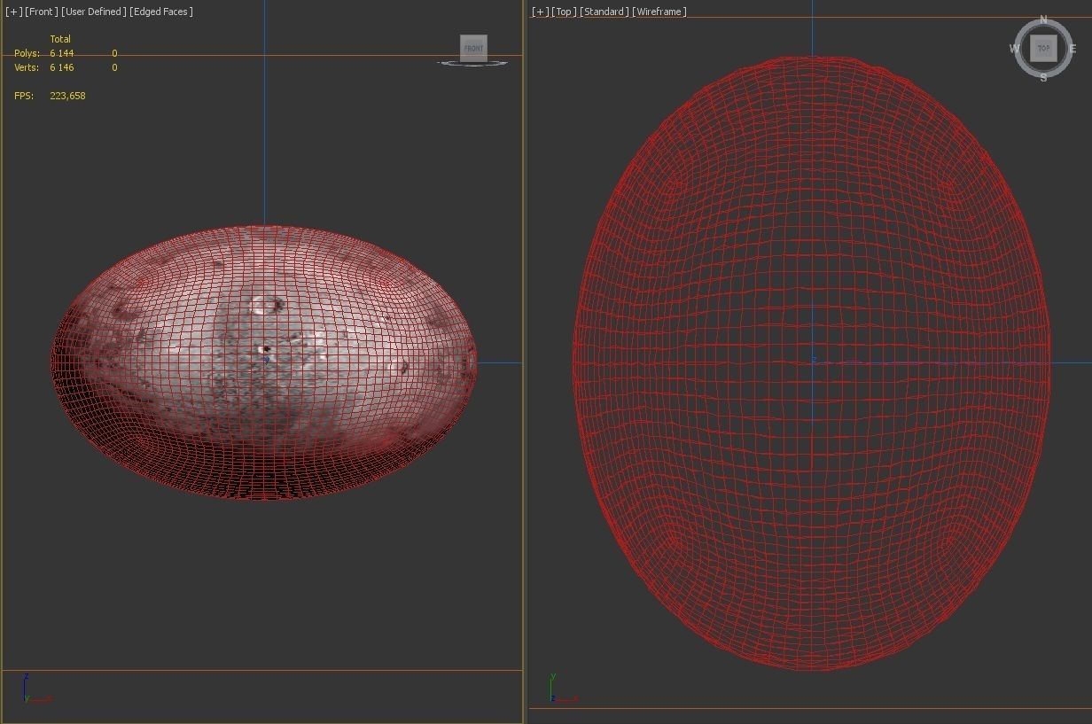 3D model DWARF PLANET---HAUMEA 4K VR / AR / low-poly rigged animated ...