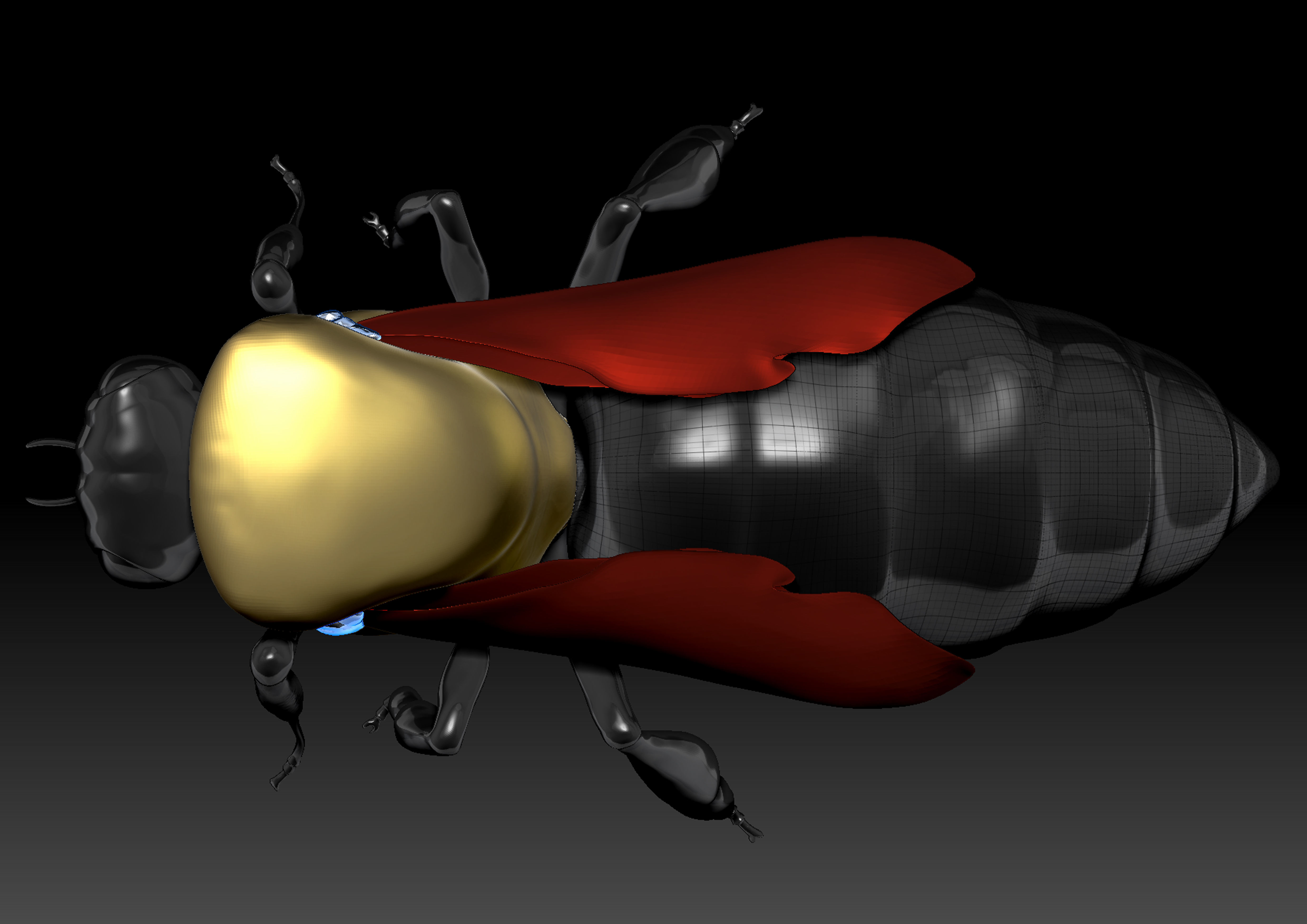 queen bee 3D model | CGTrader