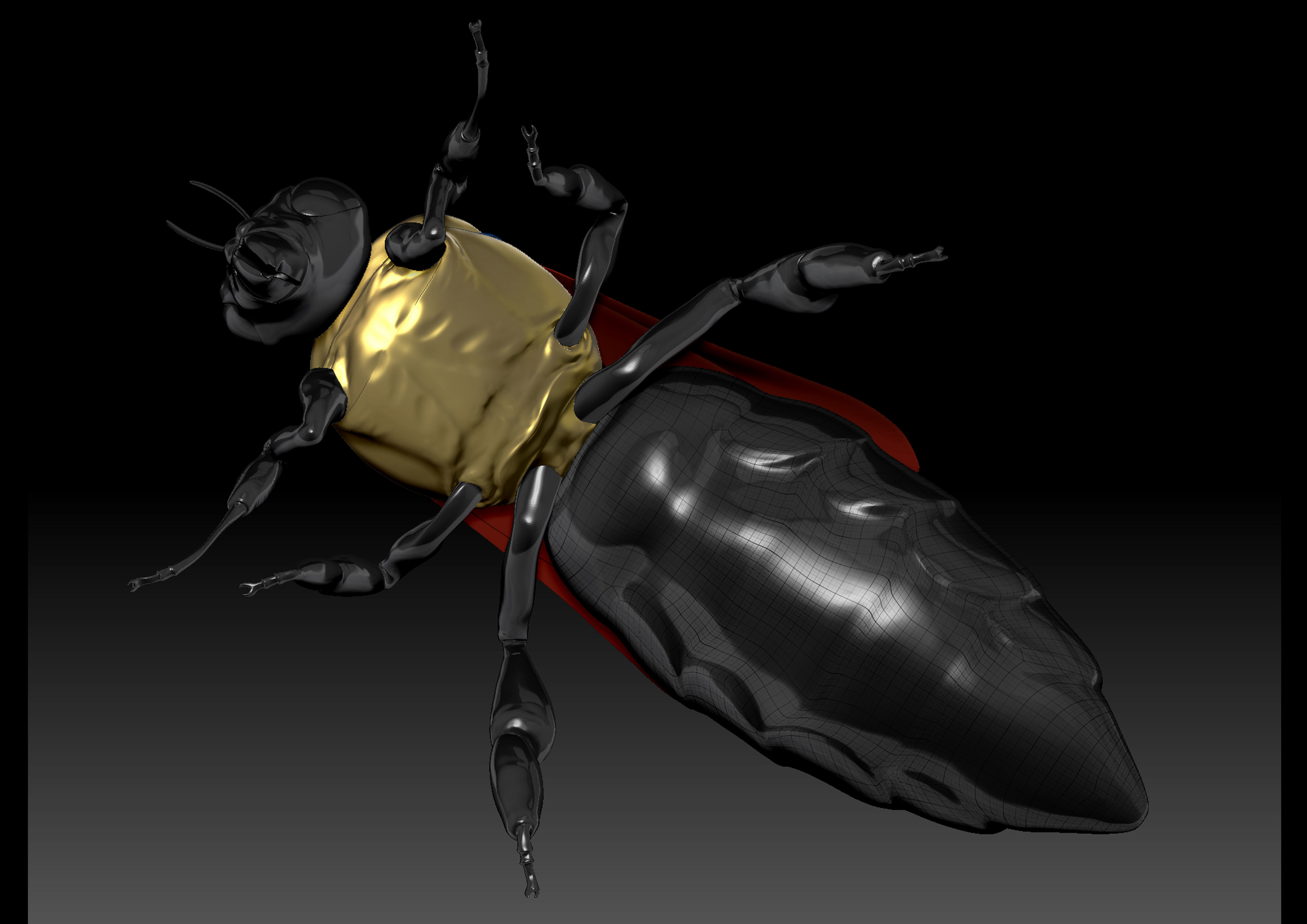 queen bee 3D model | CGTrader