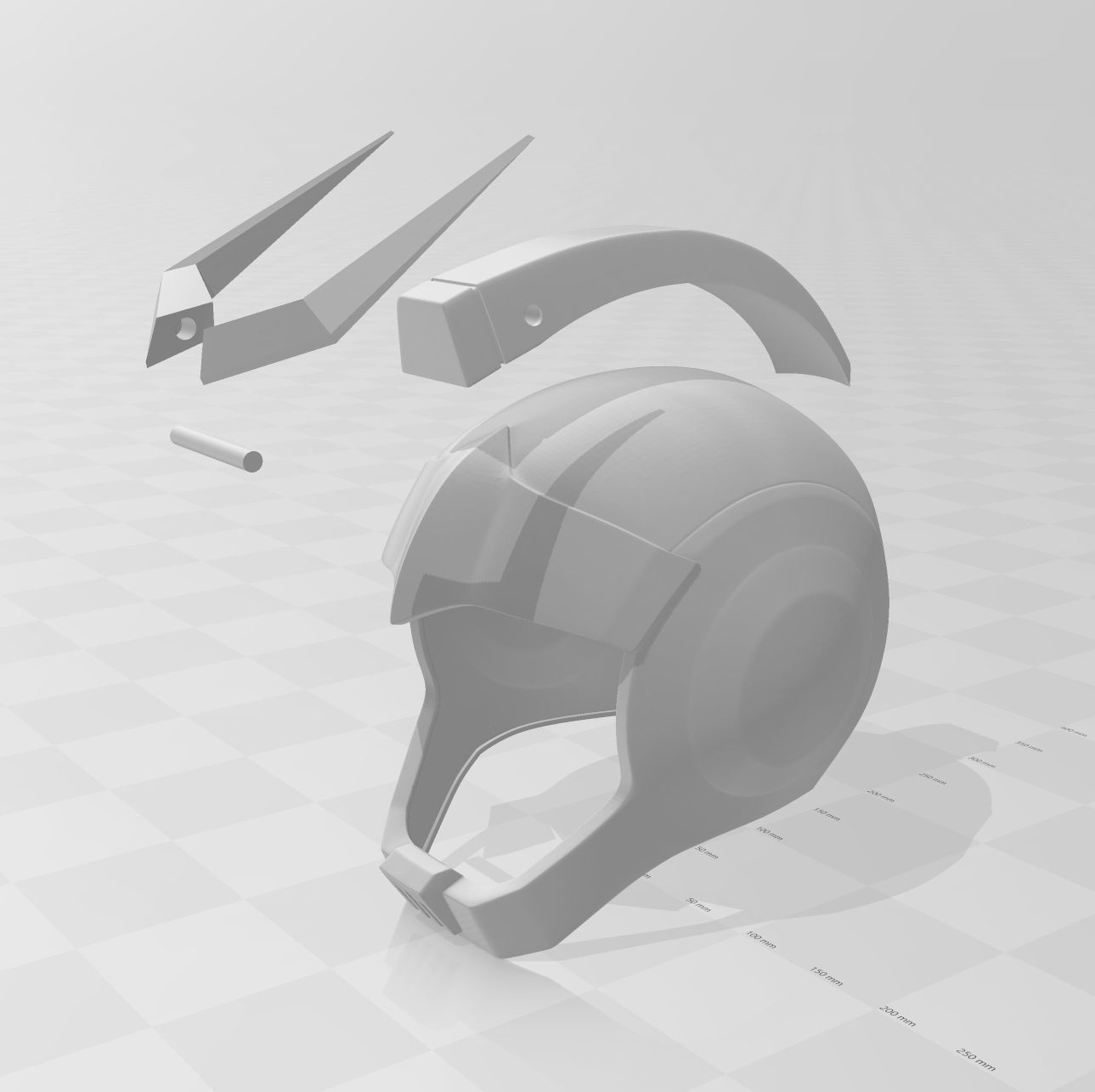 Mobile Suit Gundam Char Pilot Helmet Char Aznable Cosplay 3D model 3D ...