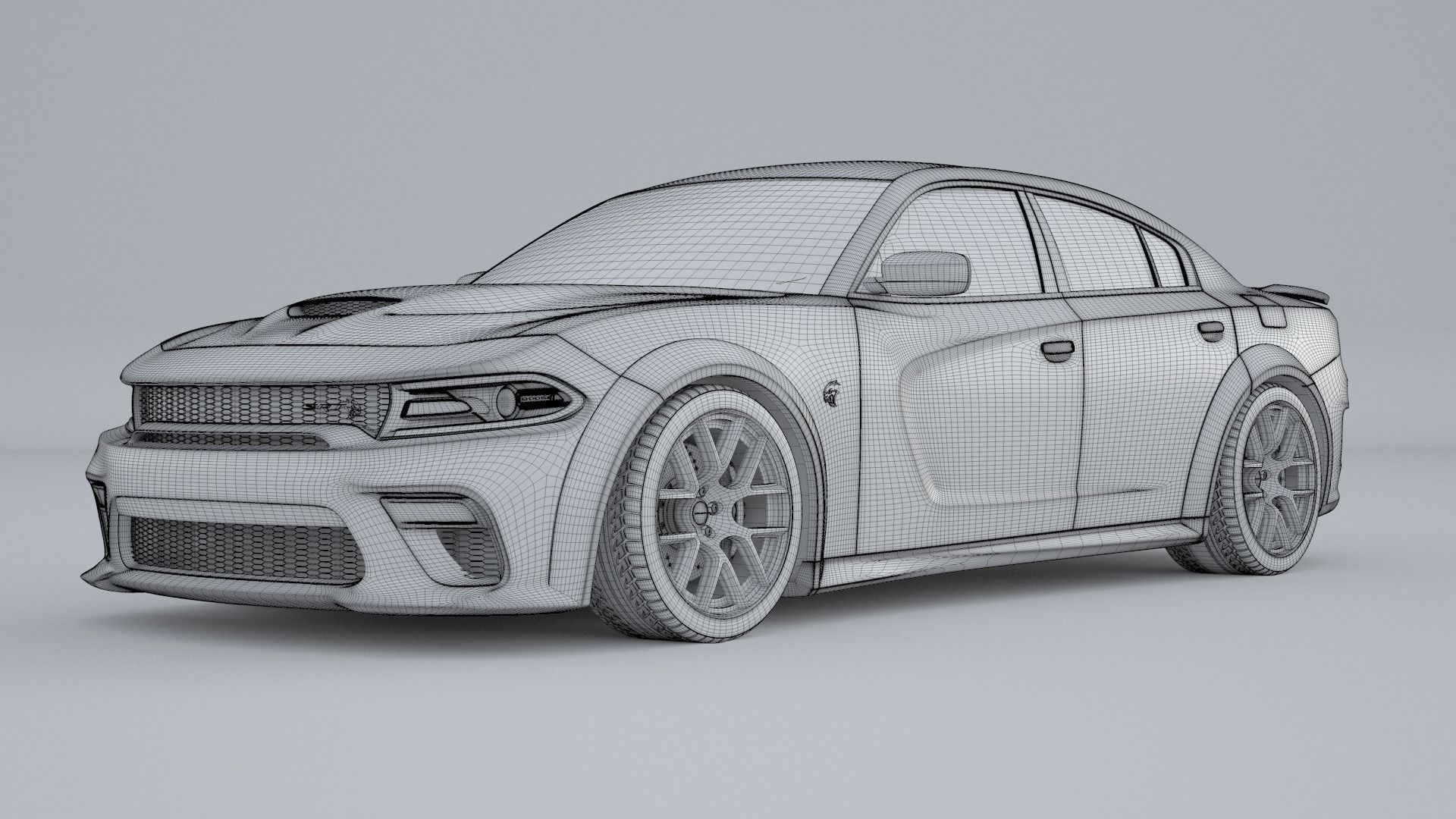 DODGE charger hellcat widebody 2020 3D model | CGTrader