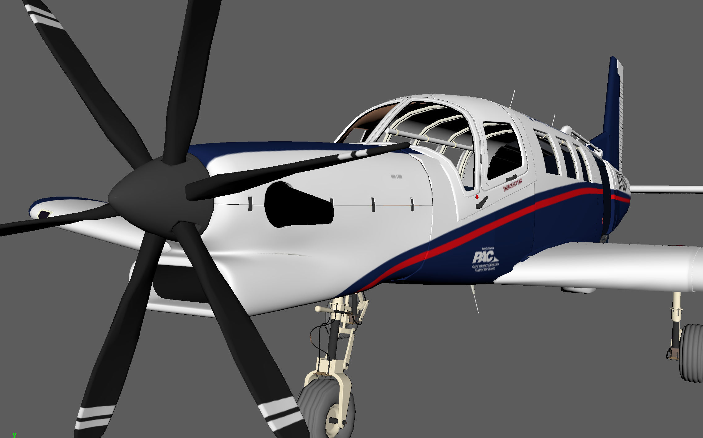 Skydiving Aircraft PAC750XL 3D model | CGTrader