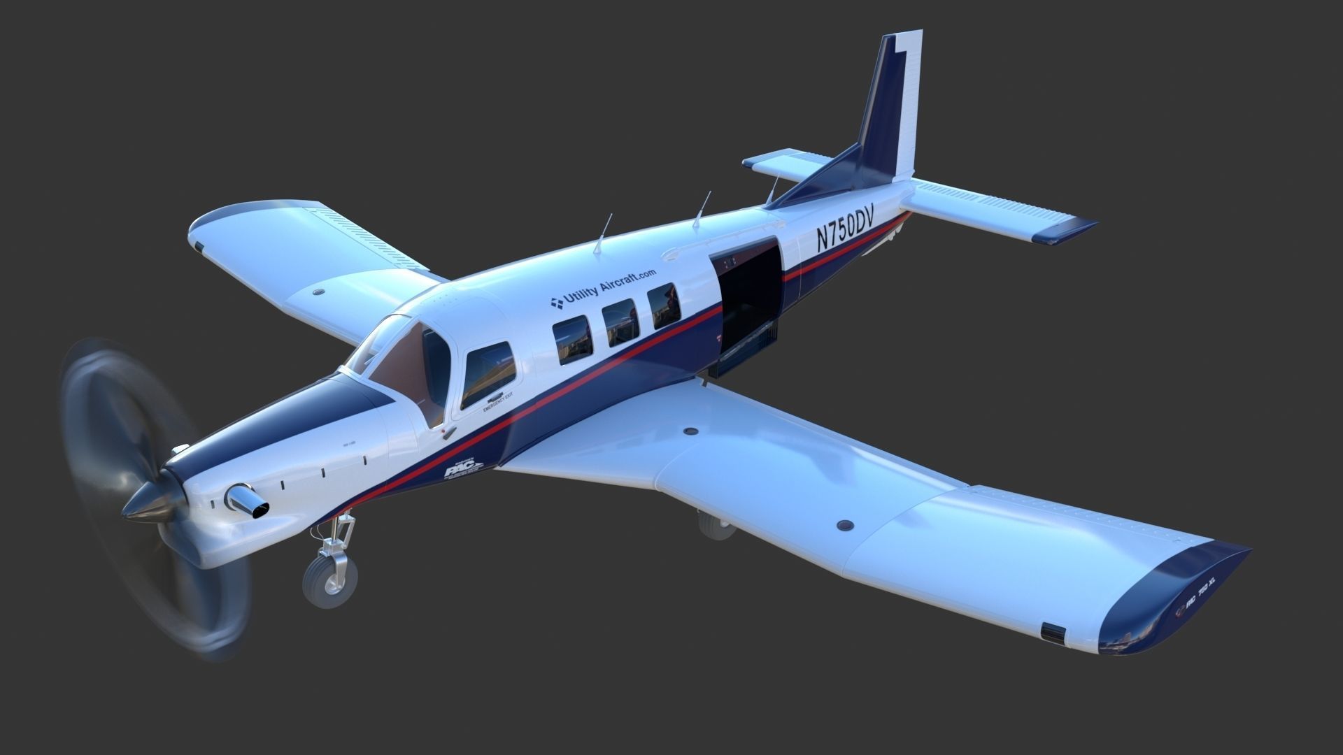 Skydiving Aircraft PAC750XL 3D model | CGTrader