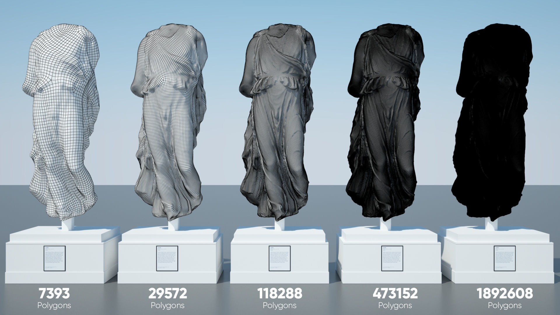 Apollo statue of ancient greek god 3D model | CGTrader