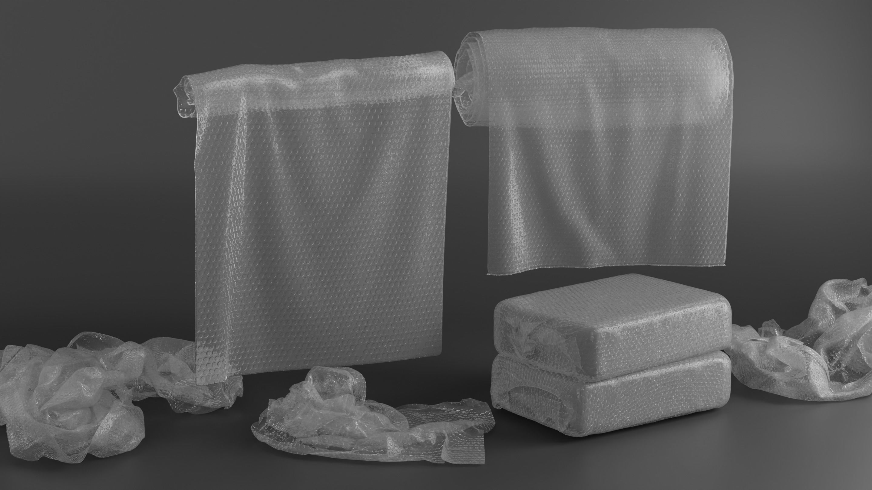 Bubble Wrap Objects 3D model | CGTrader