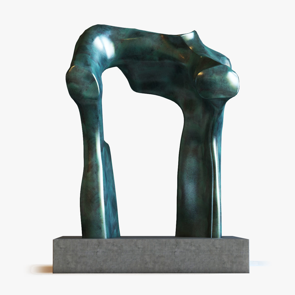 Henry Moore - Large Torso 3D model | CGTrader